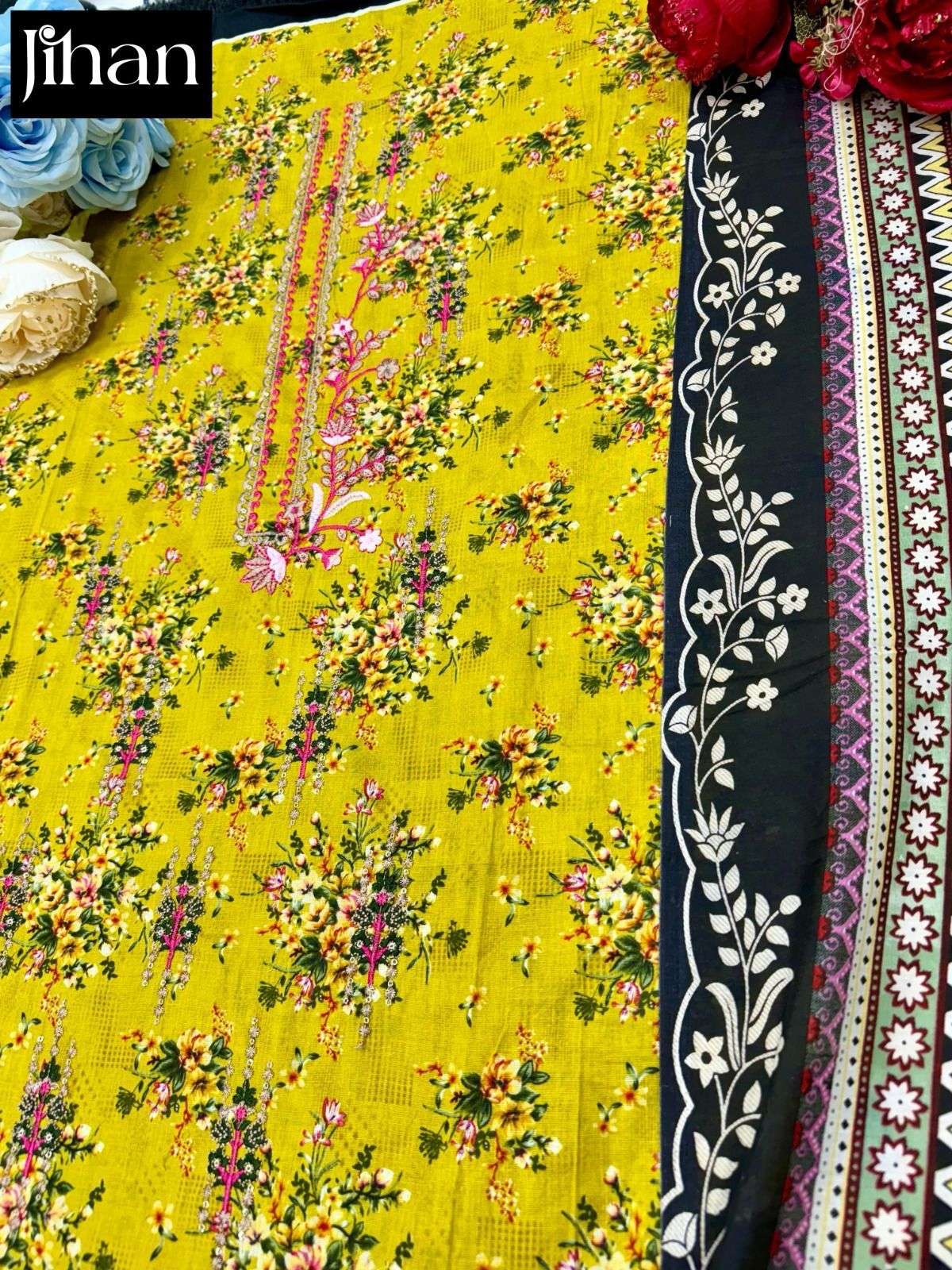 JIHAN SCARLET VOL 3 LAWN COTTON WITH PRINTED SUMMER SPECIAL DRESS ...