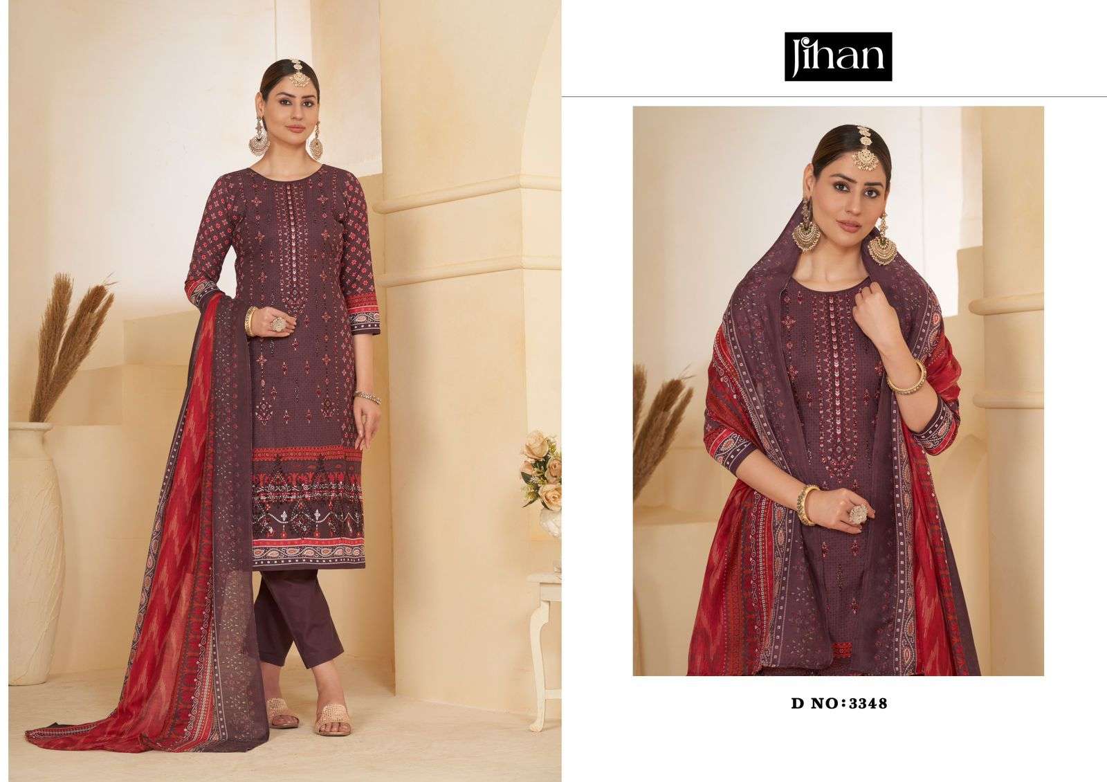 JIHAN SCARLET VOL 3 LAWN COTTON WITH PRINTED SUMMER SPECIAL DRESS ...