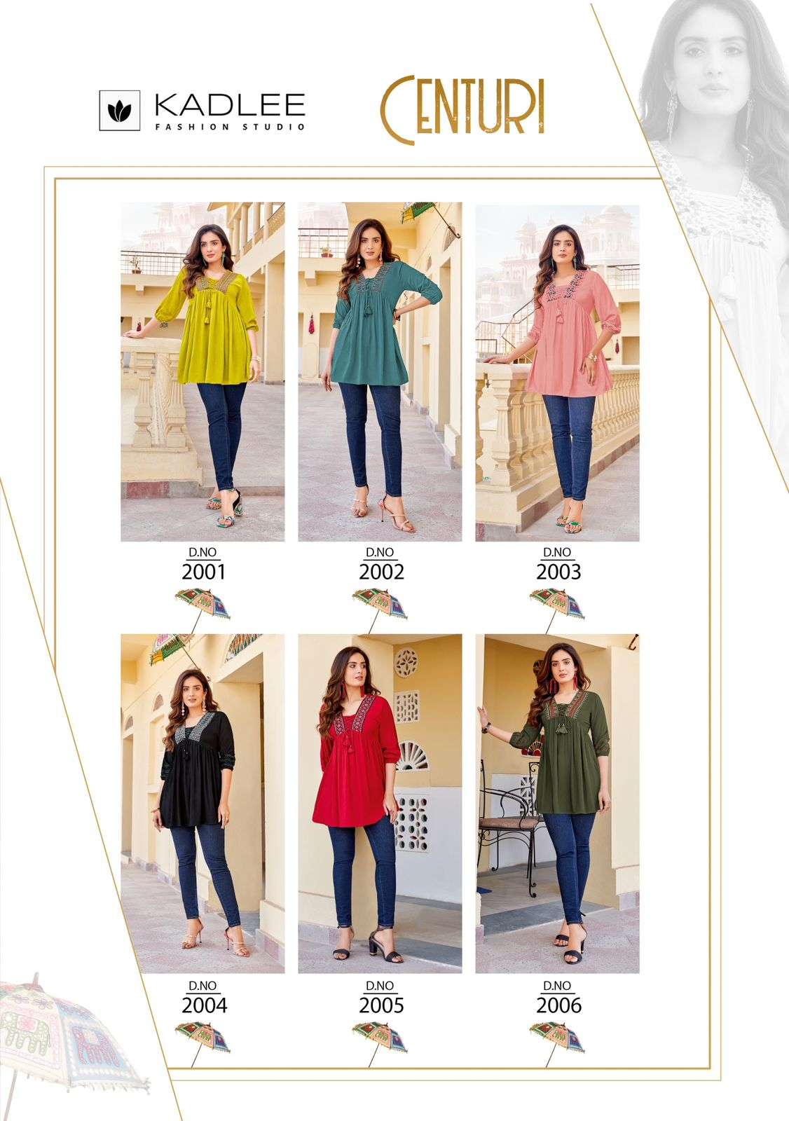 KADLEE Centuri RAYON WITH FANCY LOOK SHORT TOPS COLLECITON AT BEST RATE
