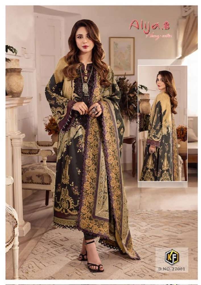 KEVAL ALIJA B VOL 27 LAWN COTTON WITH PRINTED PAKISTANI SALWAR KAMEEZ ...