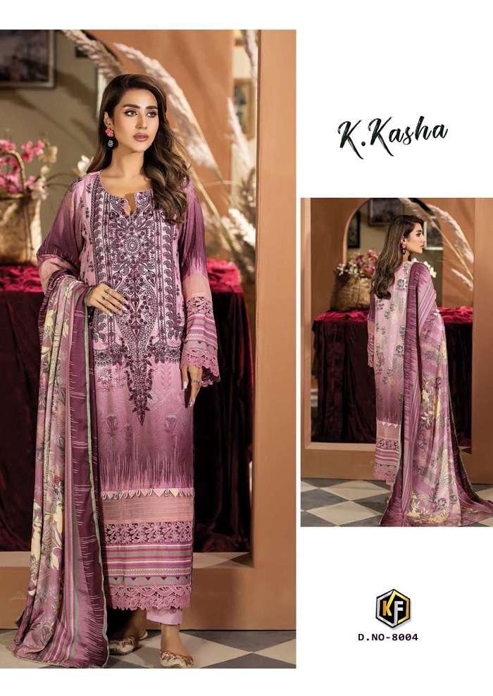 KEVAL K KASHA VOL 8 COTTON WITH PRINTED PAKISTANI SALWAR KAMEEZ ...