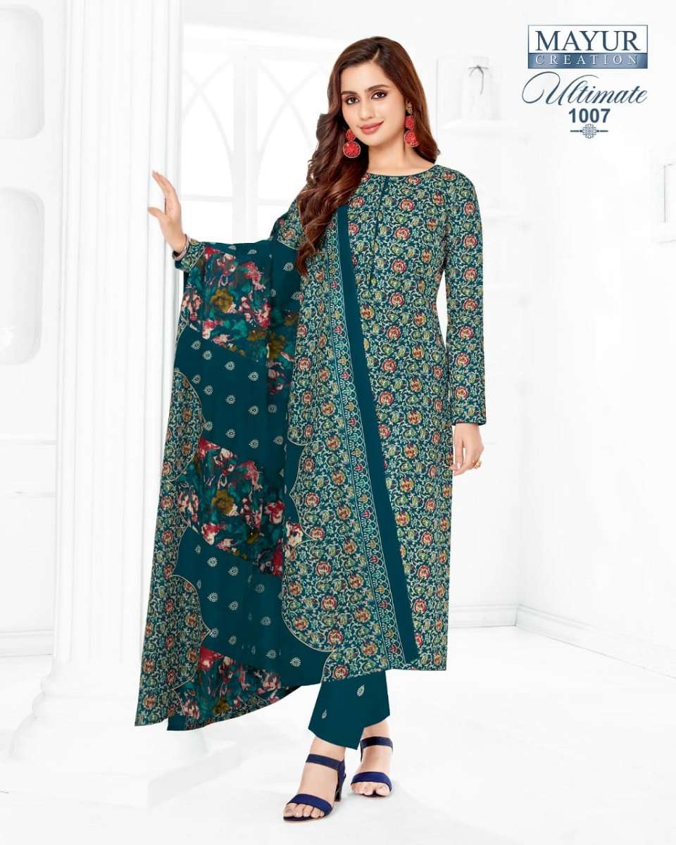 MAYUR ULTIMATE VOL 1 COTTON WITH PRINTED DRESS MATERIAL COLLECTION AT ...
