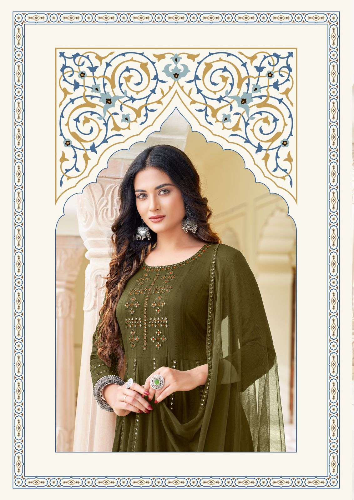 Mittoo Saawariya designer gown with dupatta festival special readymade ...