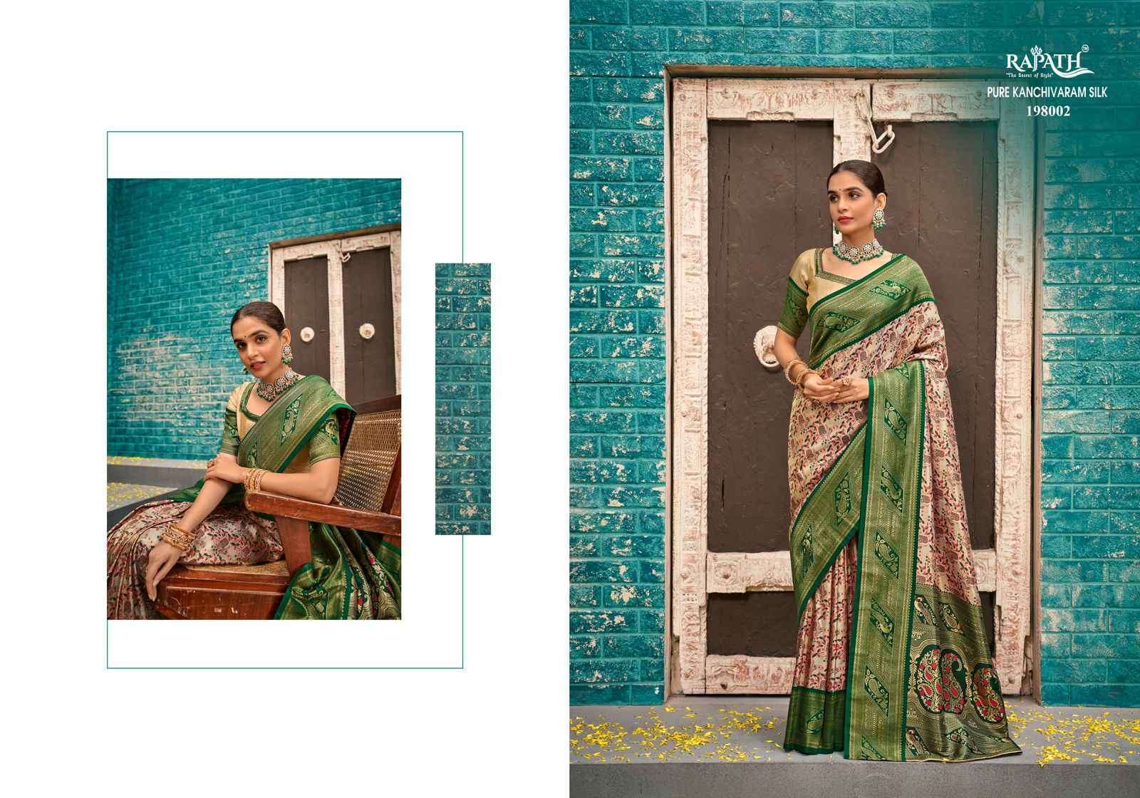 Rajpath Chandrama Silk Kanchivaram silk with weaving design traditional ...