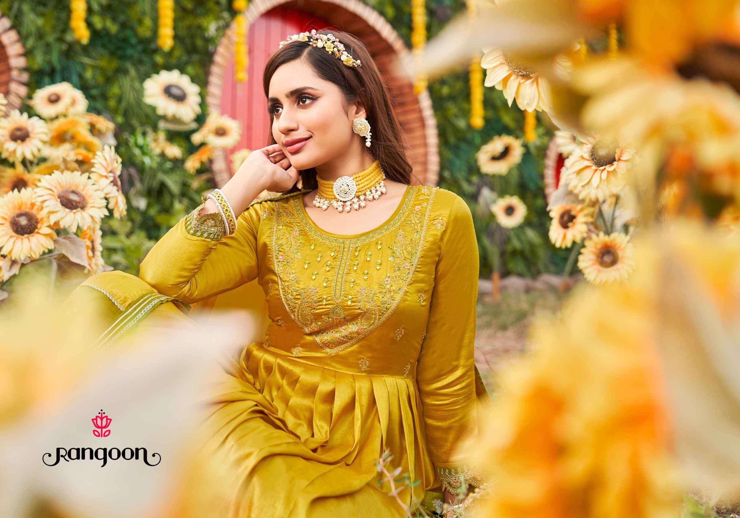 Rangoon Haldi Mehndi Designer WEDDING FUNCTION SPECIAL READYMADE SUITS ...