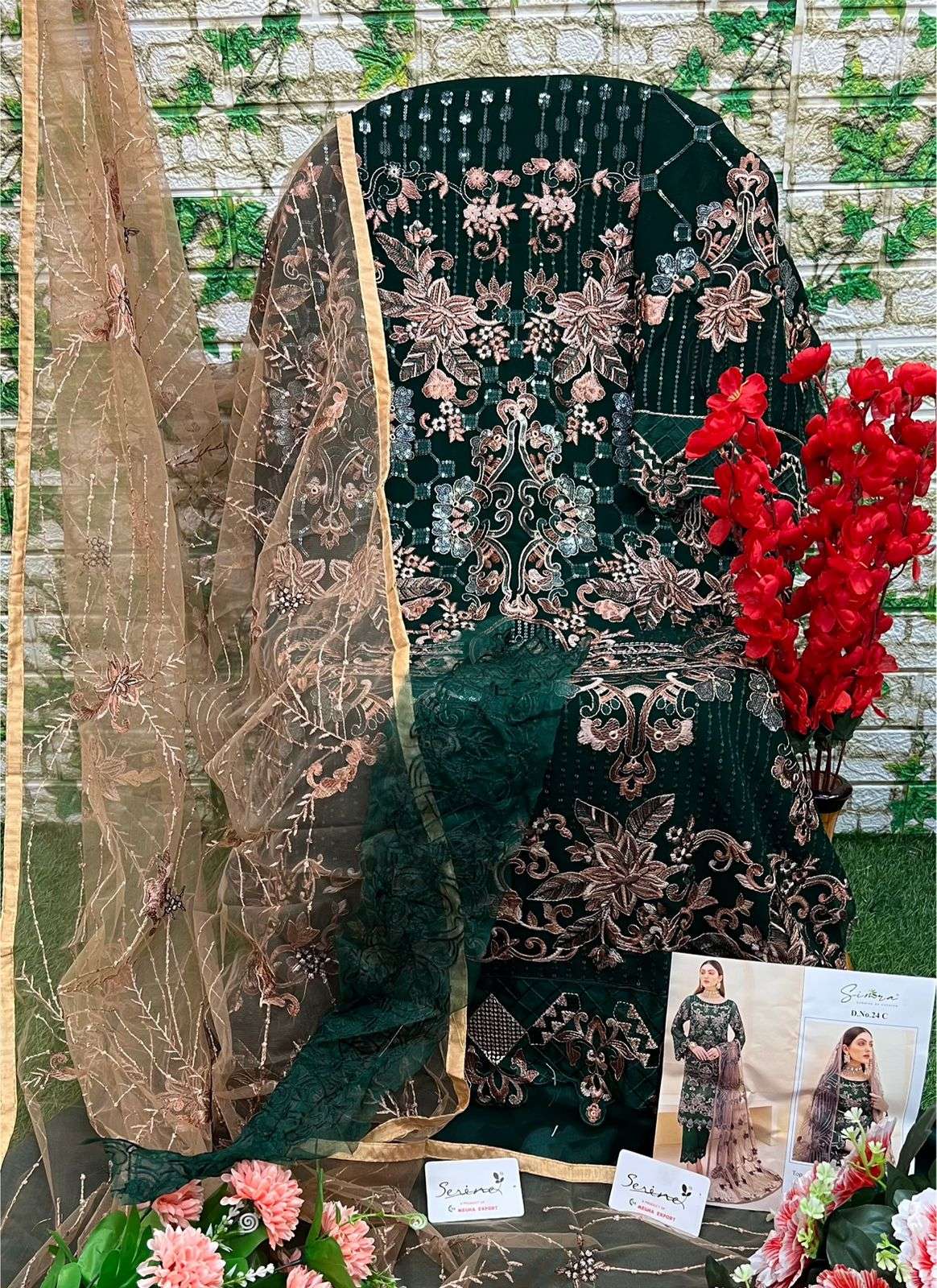 SIMRA™️ 24 A TO D GEORGETTE WITH EMBROIDER WORK PAKISTANI SALWAR KAMEEZ ...