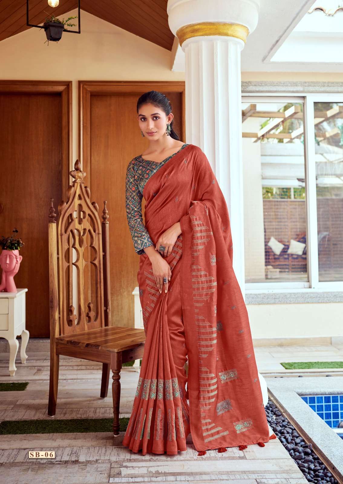 SUTI BRATS TISSU SILK WITH WORK PARTY WEAR SYLE SAREE COLLECTION AT ...