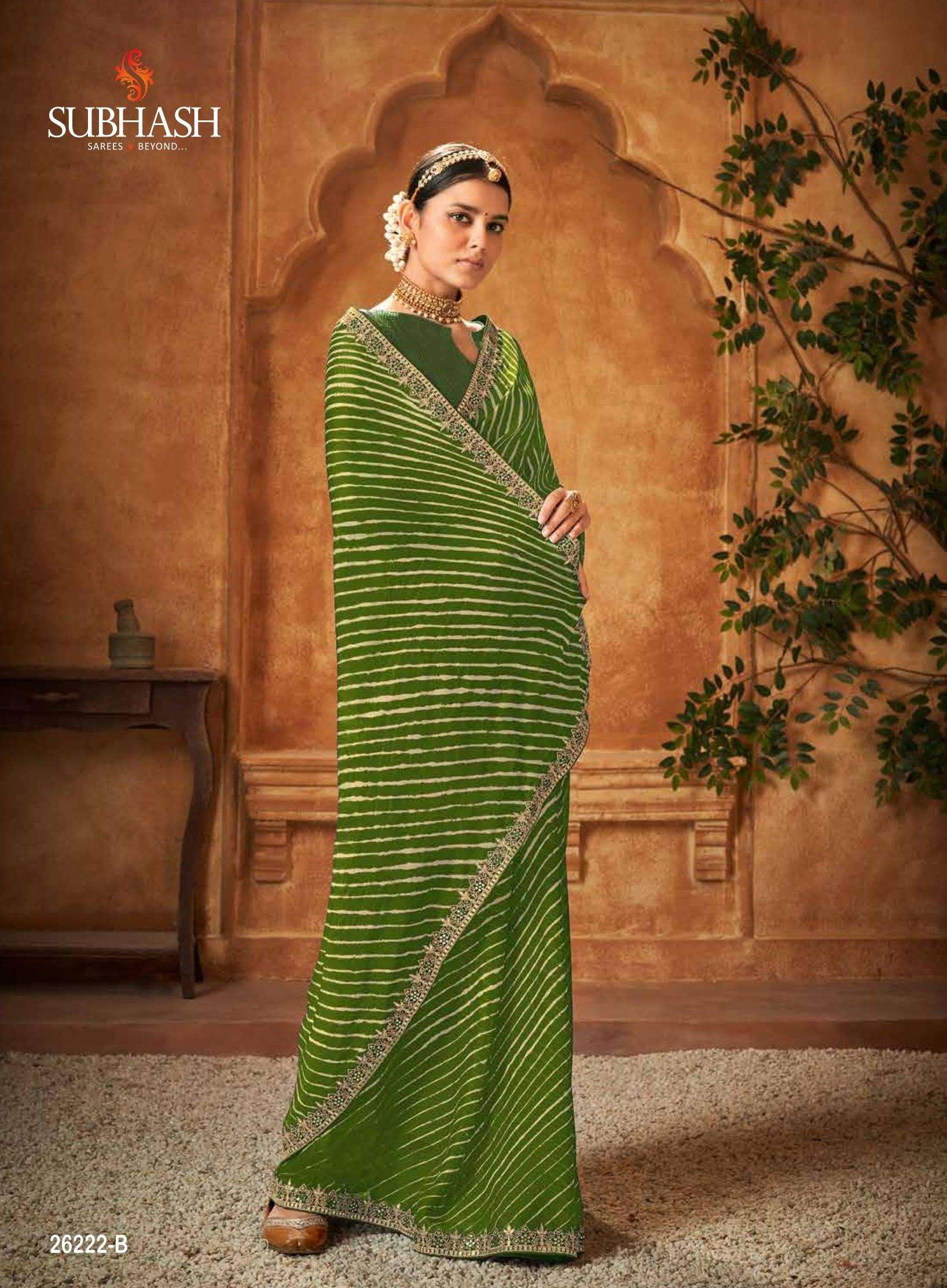 Subhash fashion lehariya vol 2 Chiffon with laheriya printed saree ...