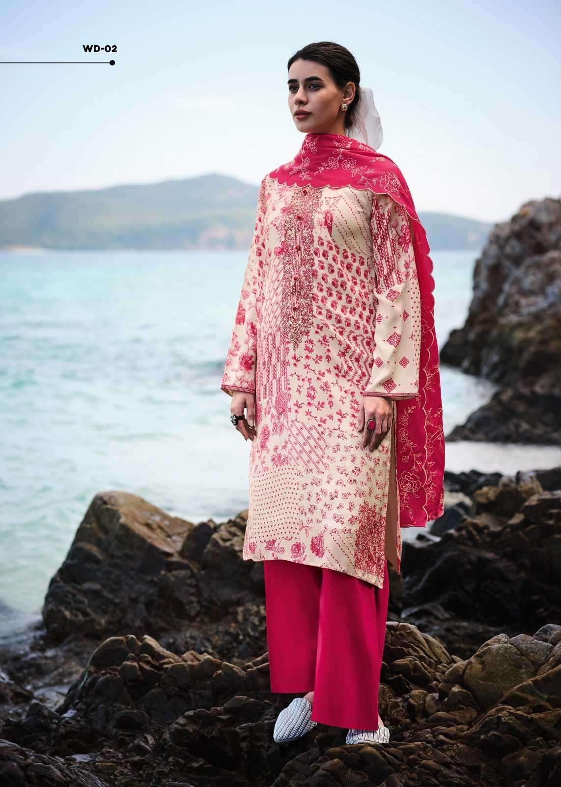 Varsha fashion wonder muslin silk with fancy class look salwar kameez ...