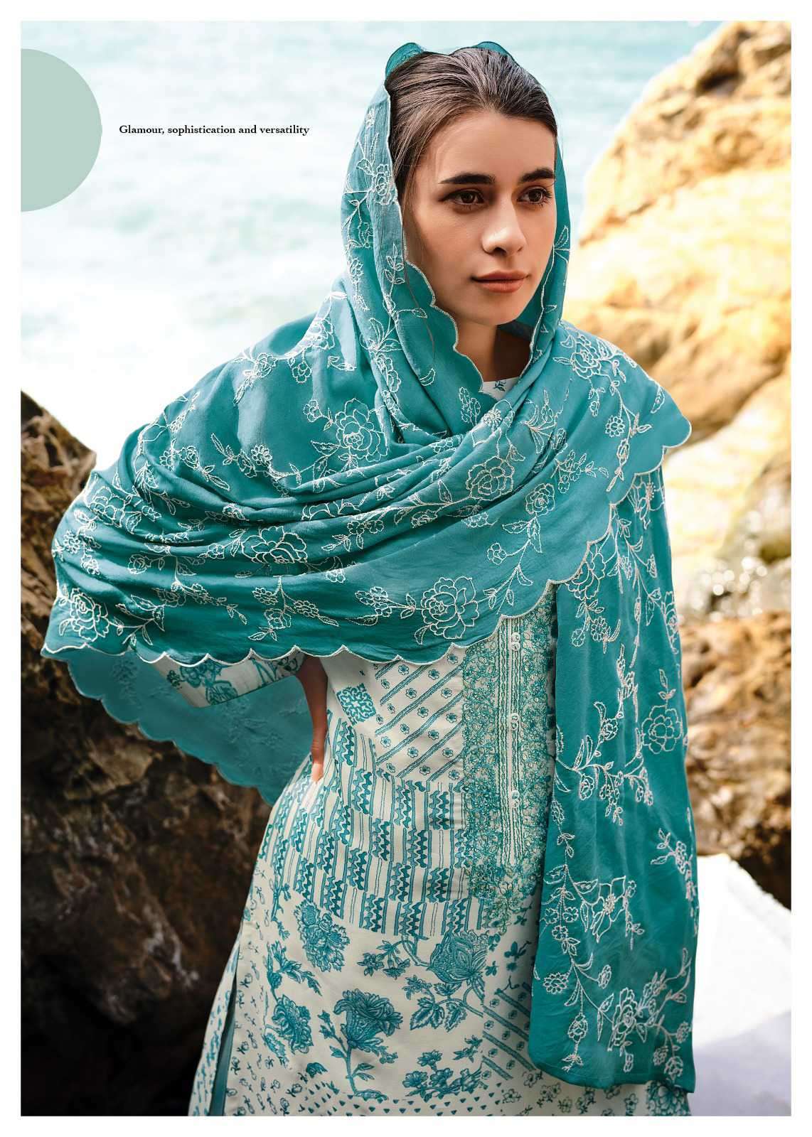 Varsha fashion wonder muslin silk with fancy class look salwar kameez ...