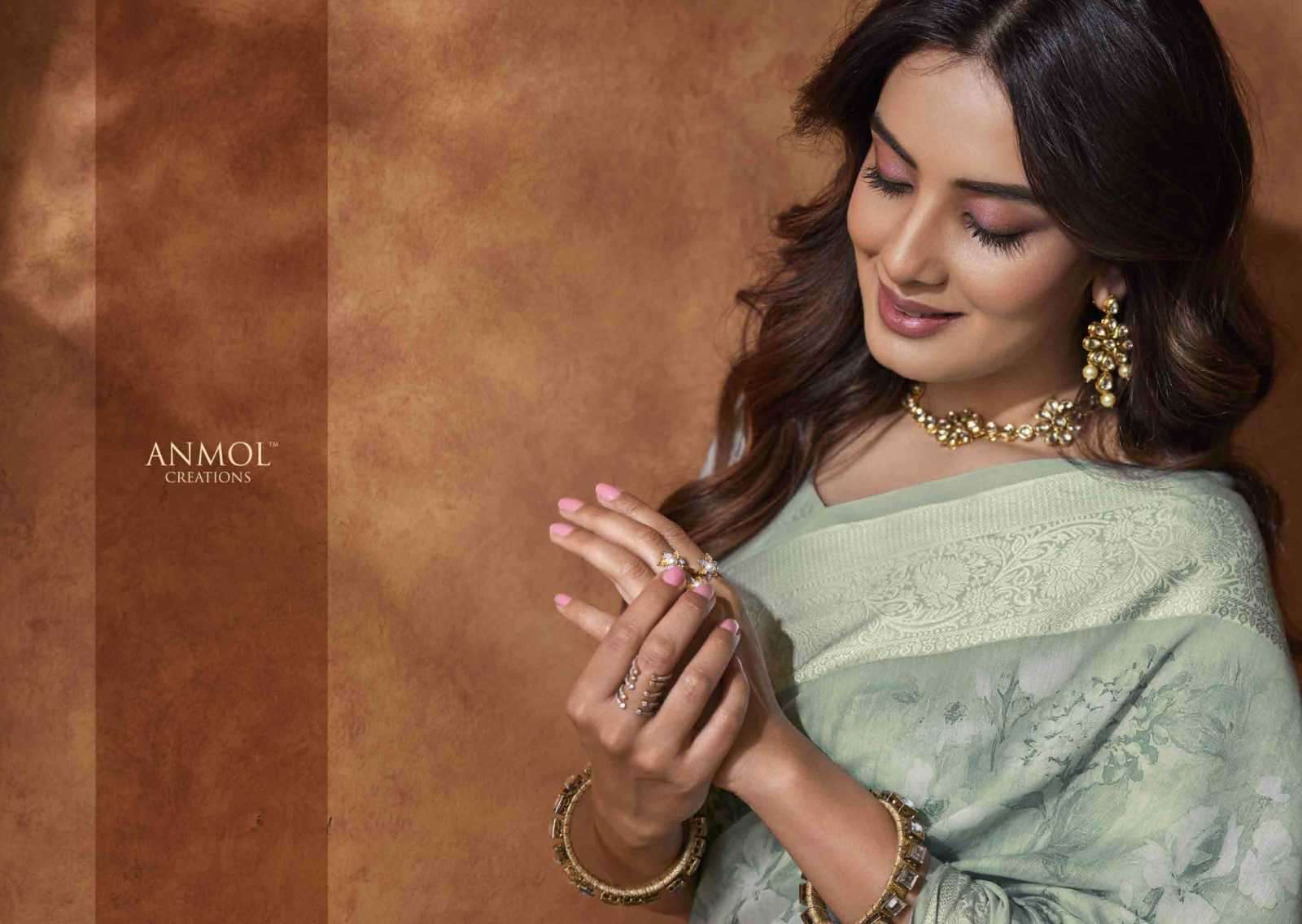 anmol creation tulip vol 9 SILK WITH DIGITAL PRINTED FANCY SAREE ...