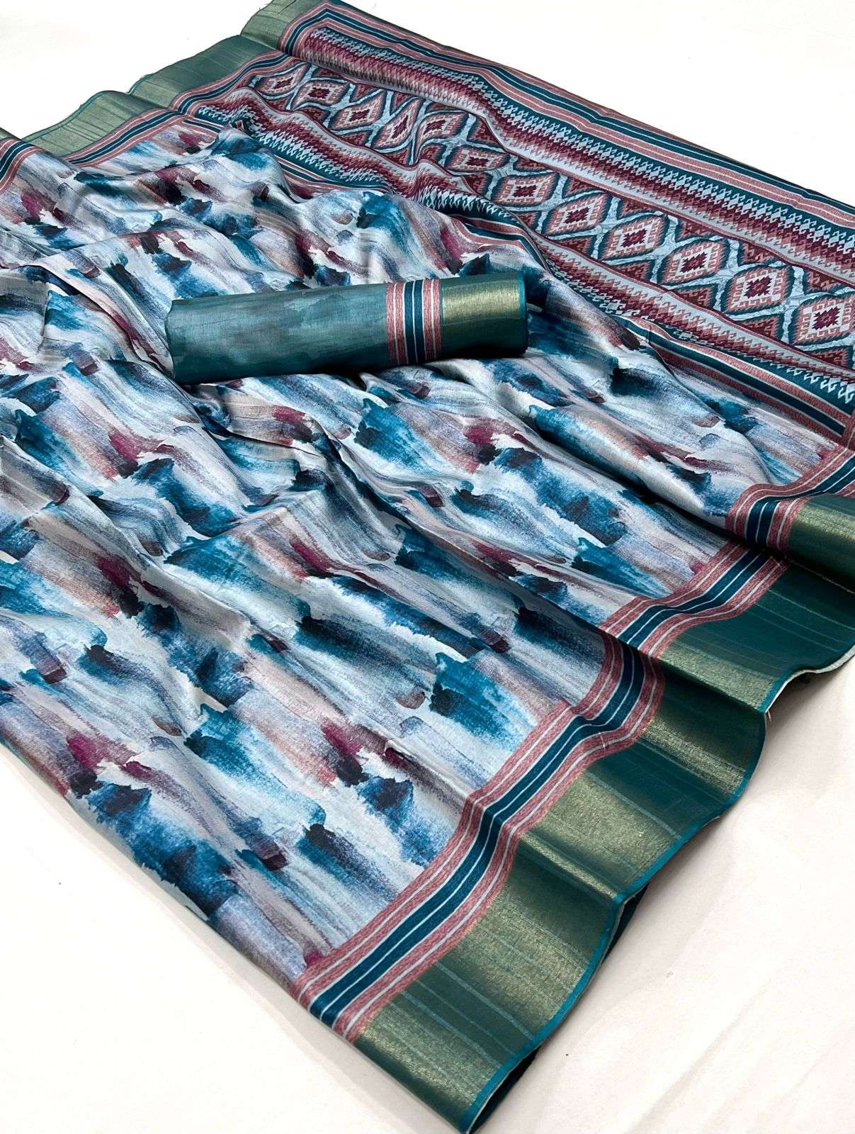 lt fabrics kashvi creation madhubala vol 4 tusser silk with fancy ...