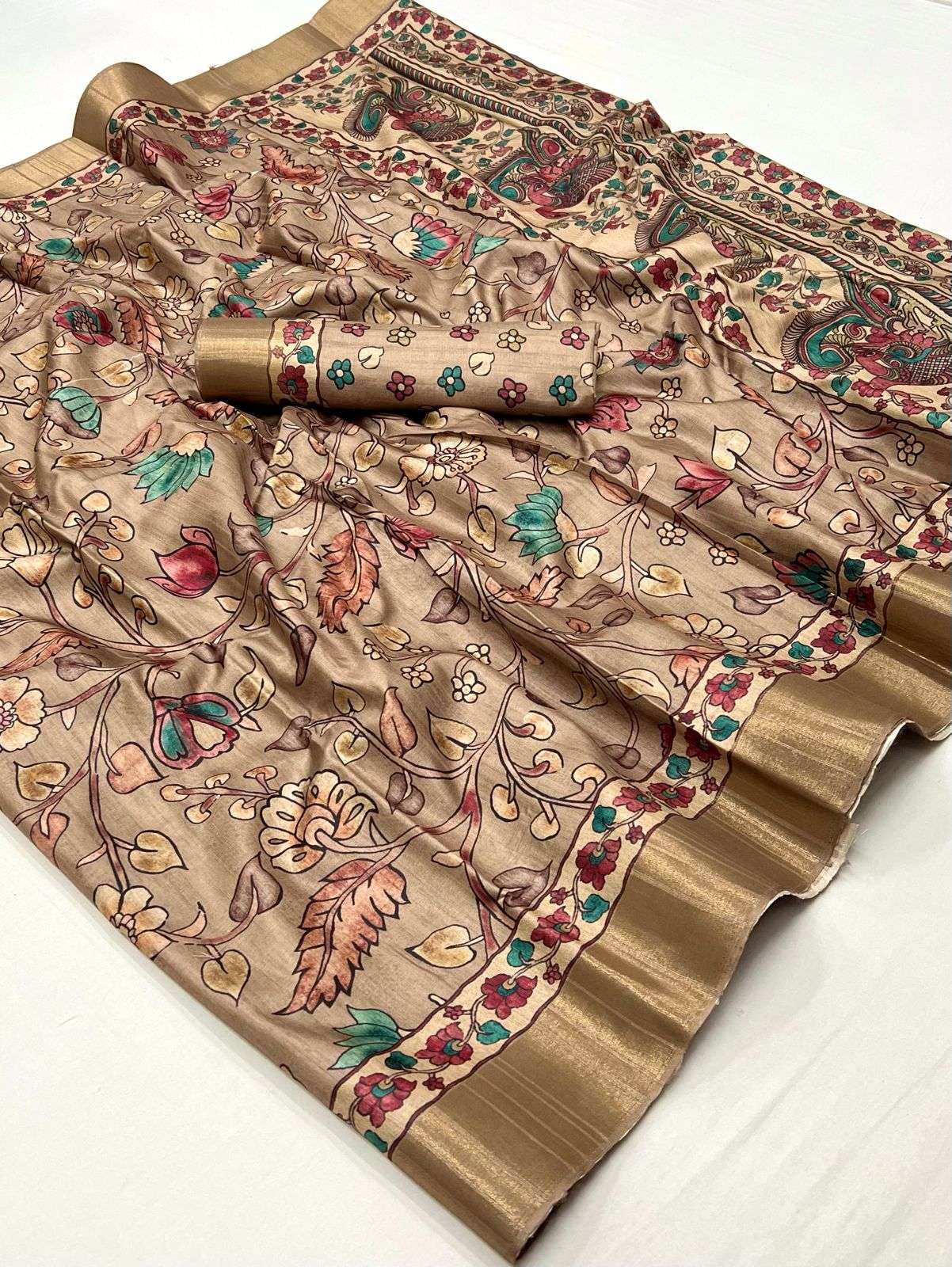 lt fabrics kashvi creation madhubala vol 4 tusser silk with fancy ...