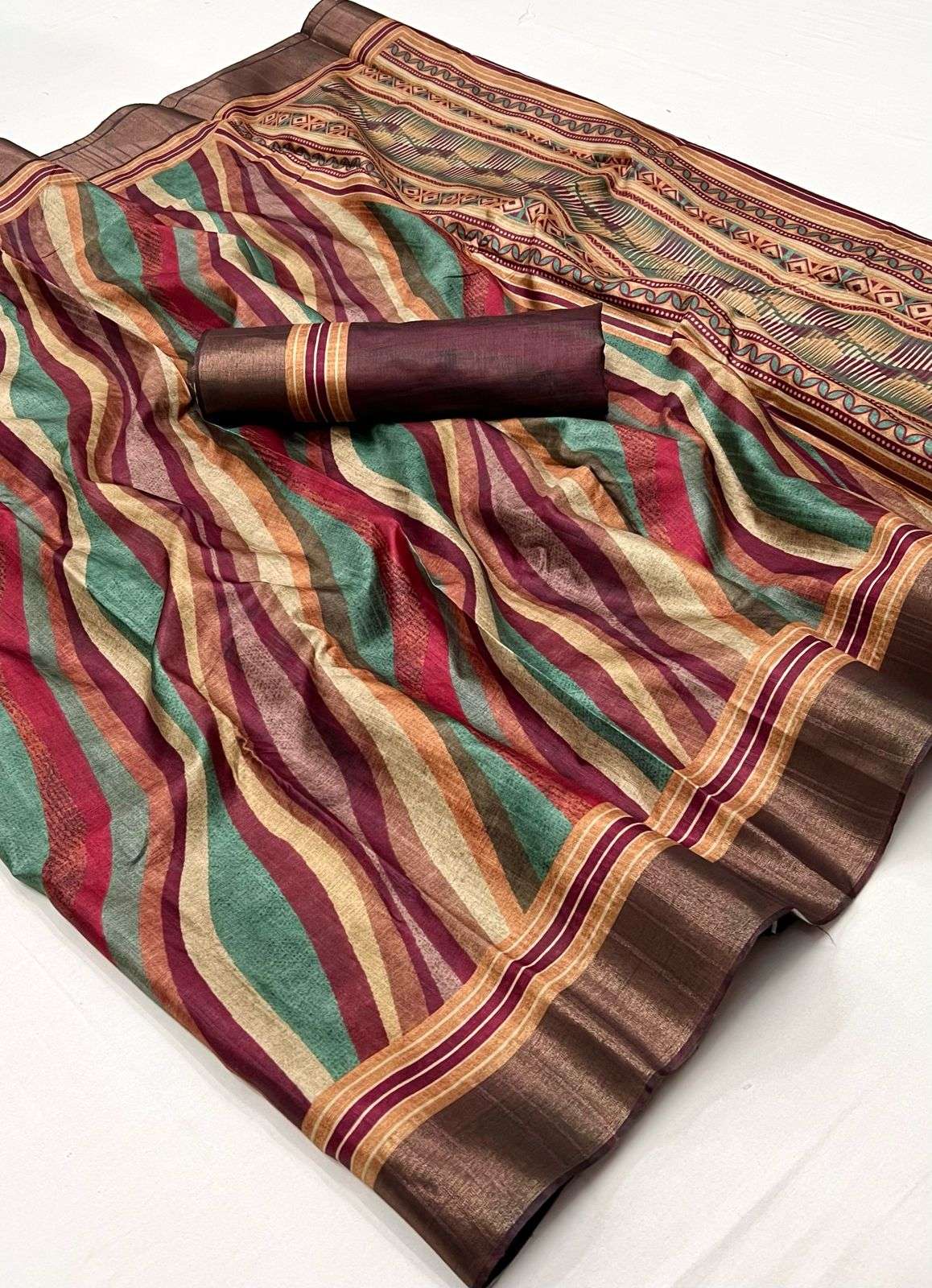 lt fabrics kashvi creation madhubala vol 4 tusser silk with fancy ...