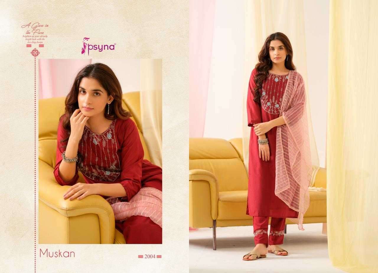 psyna muskan vol 2 viscose silk with designer readymade suits ...