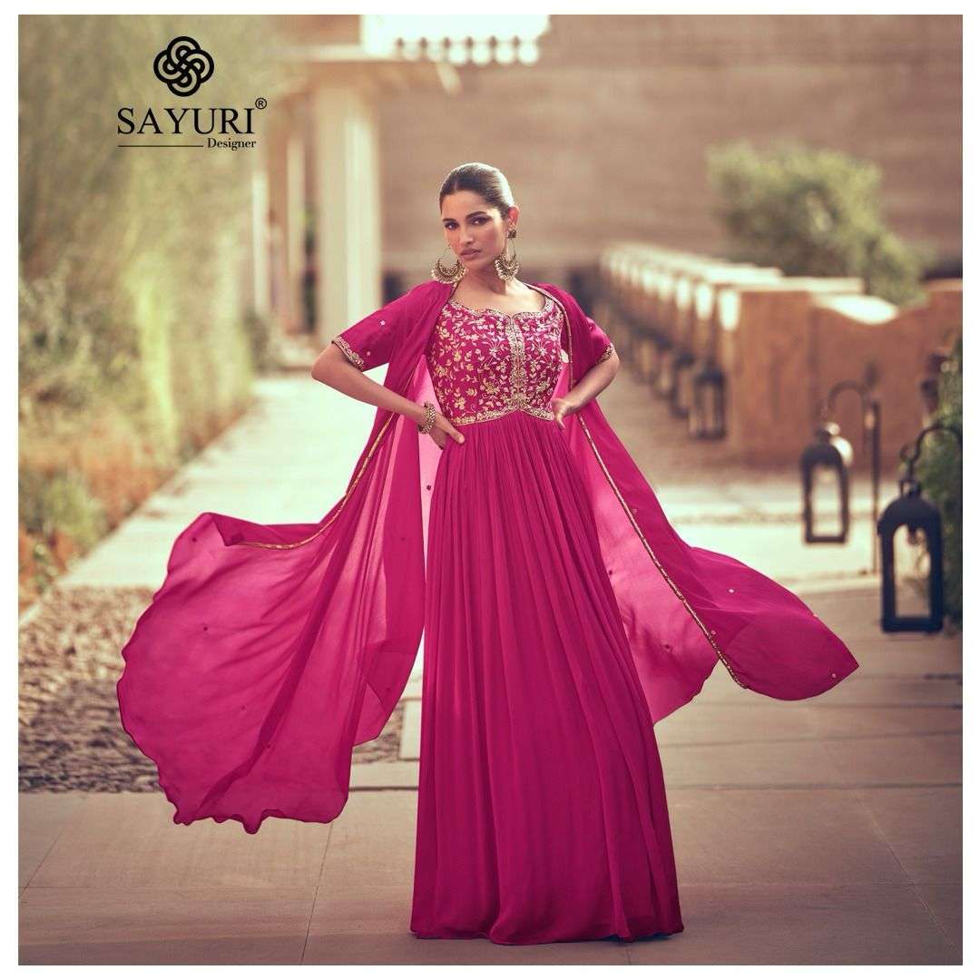 sayuri designer maskara western style designer gown collection at best rate