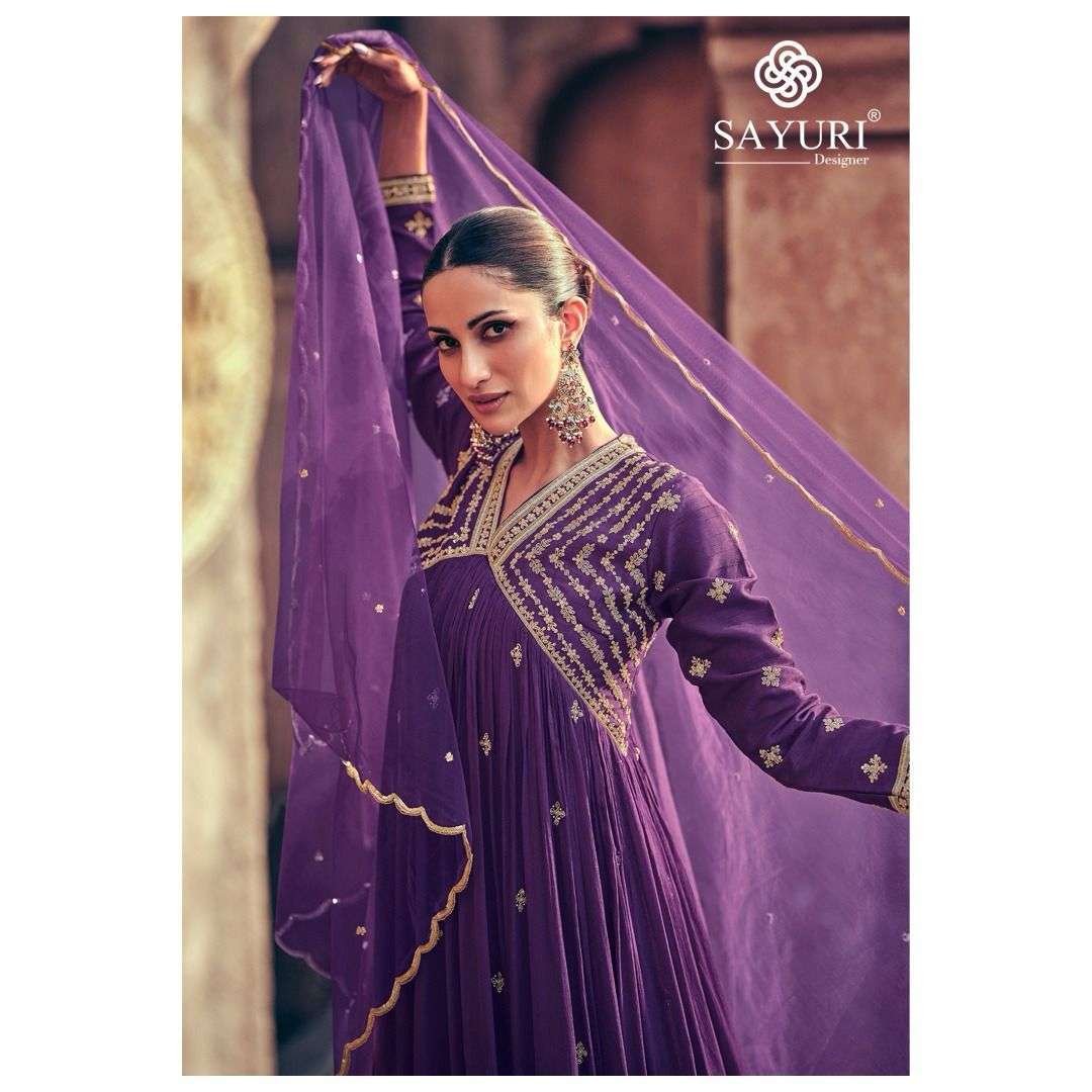 sayuri designer maskara western style designer gown collection at best rate