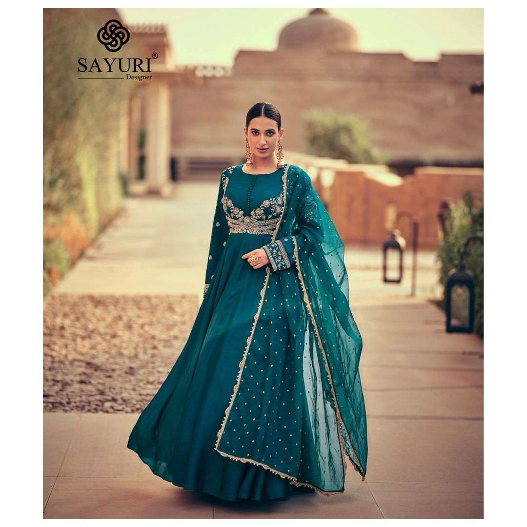 sayuri designer maskara western style designer gown collection at best rate