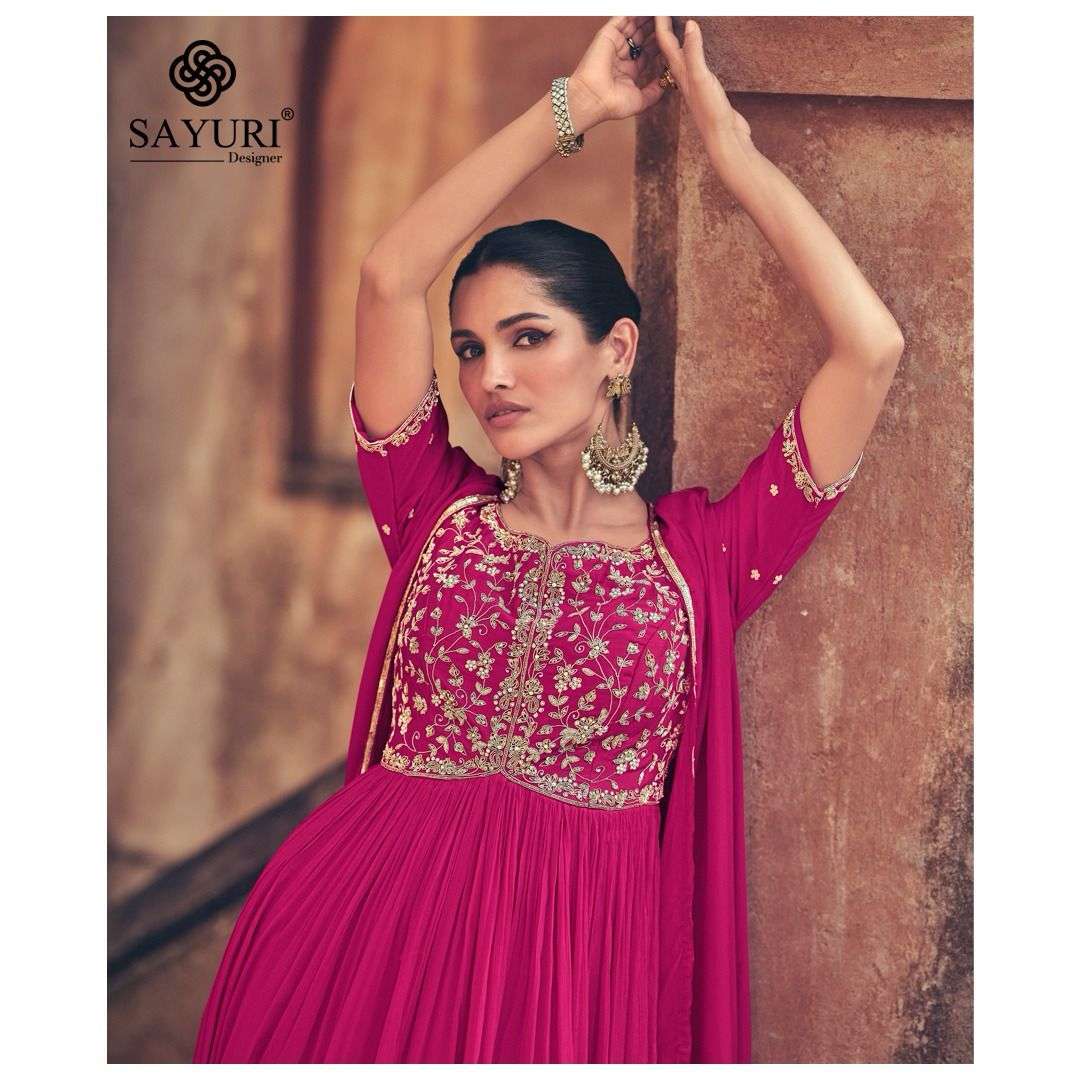 sayuri designer maskara western style designer gown collection at best rate