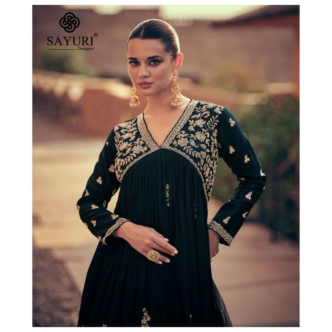 sayuri designer maskara western style designer gown collection at best rate