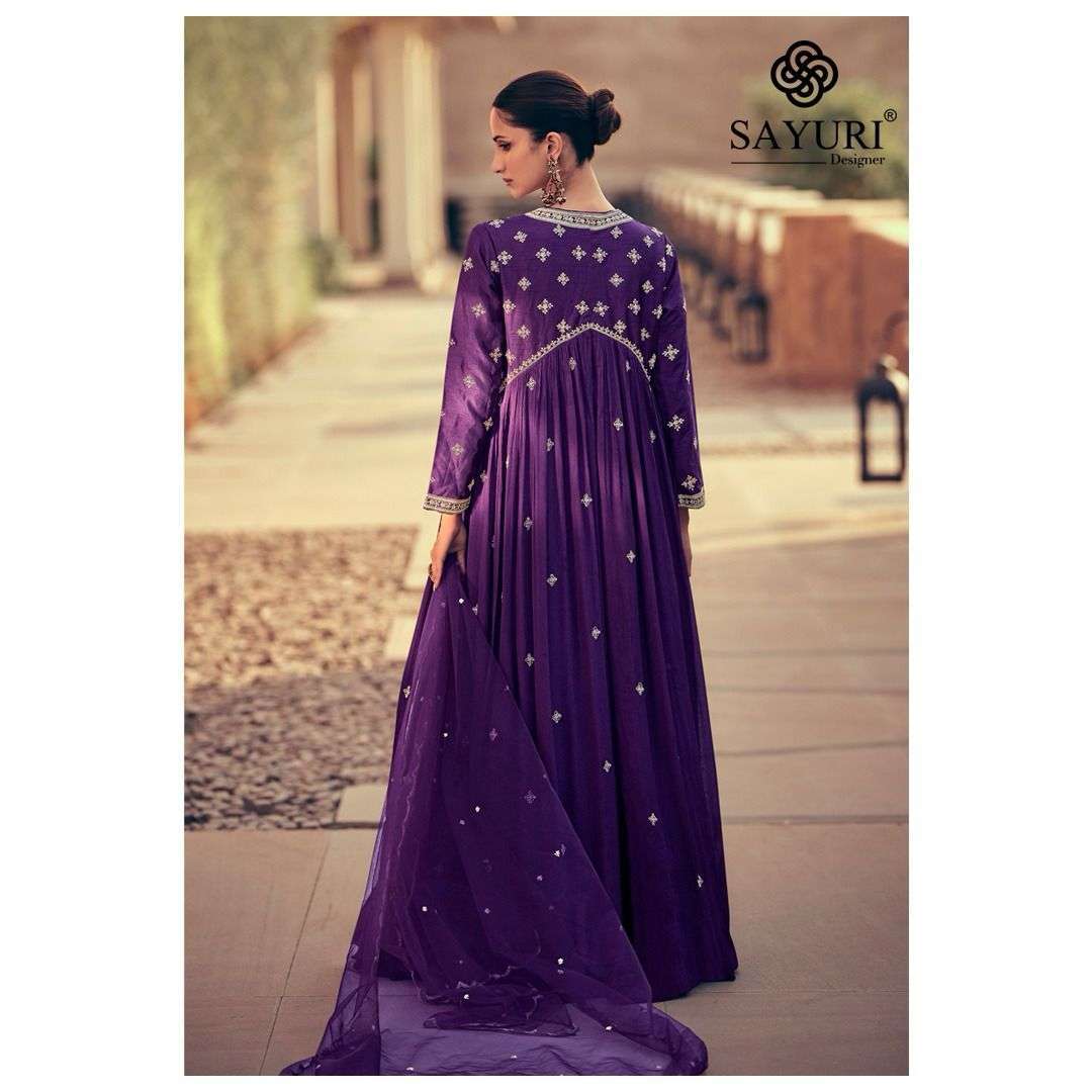 sayuri designer maskara western style designer gown collection at best rate