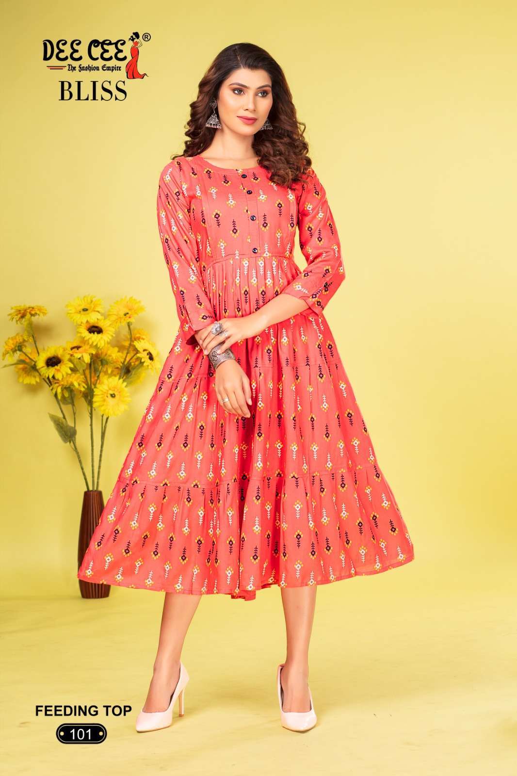 Dee Cee Bliss Fancy RaYON WITH FEEDING KURTI COLLECTION AT BEST RATE