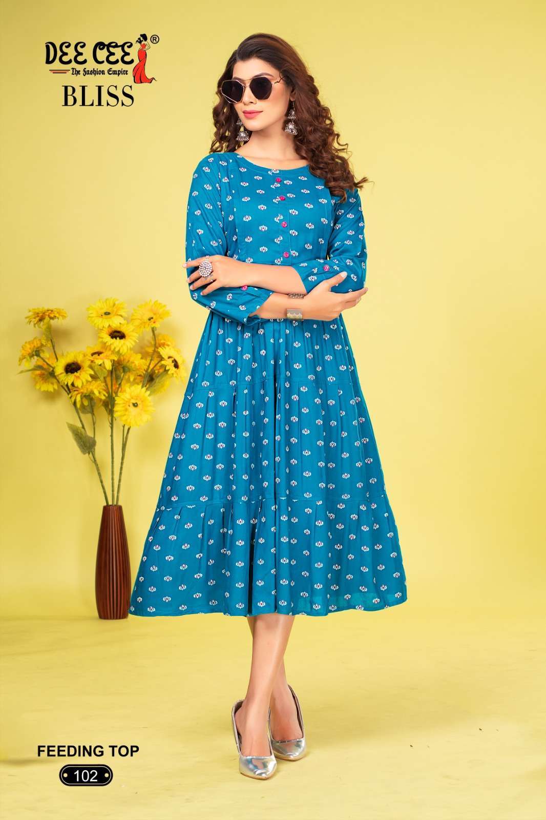 Dee Cee Bliss Fancy RaYON WITH FEEDING KURTI COLLECTION AT BEST RATE