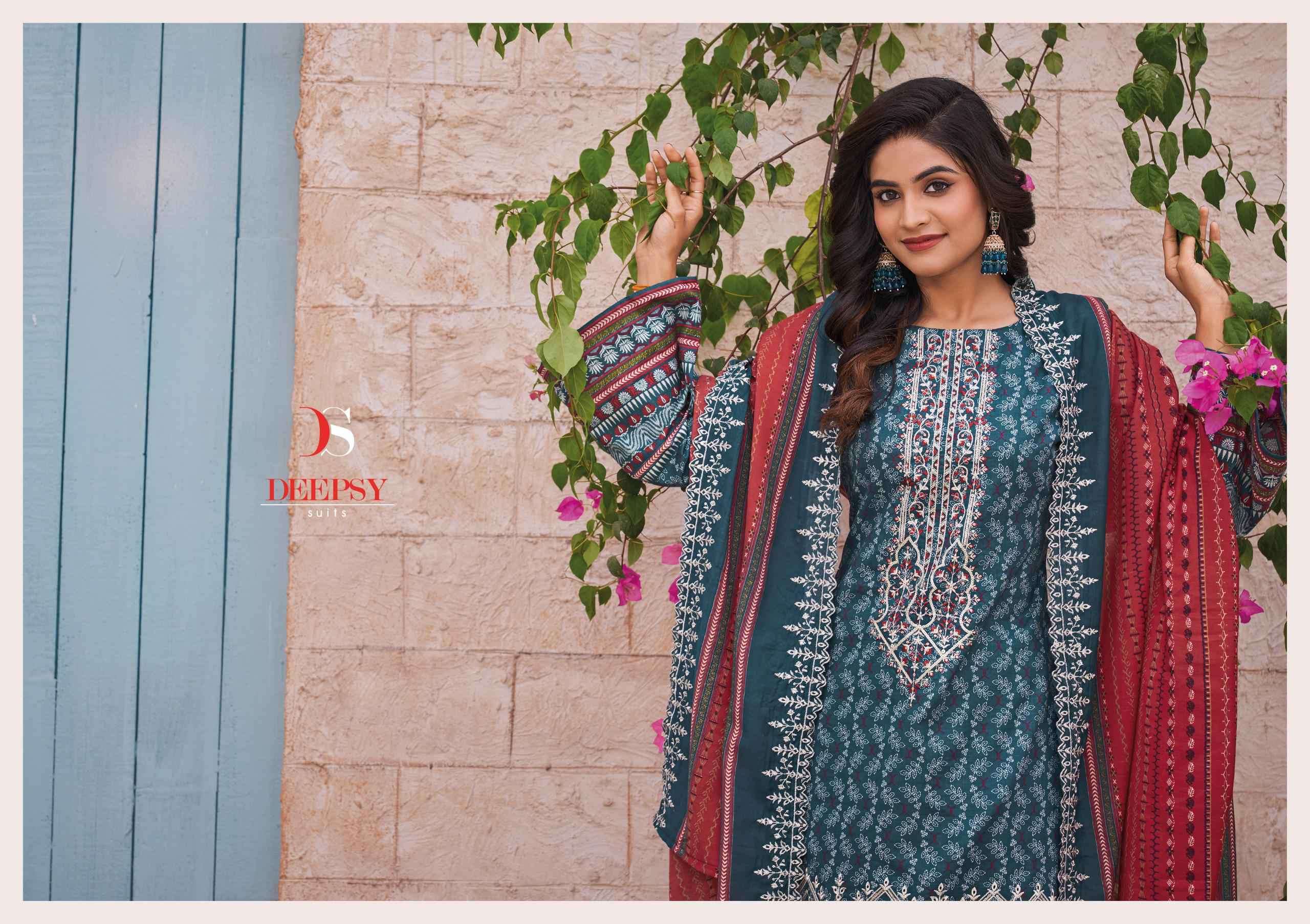 Deepsy Bin Saeed Lawn Collection Vol 8 COTTON WITH PRINTED SUMMER ...