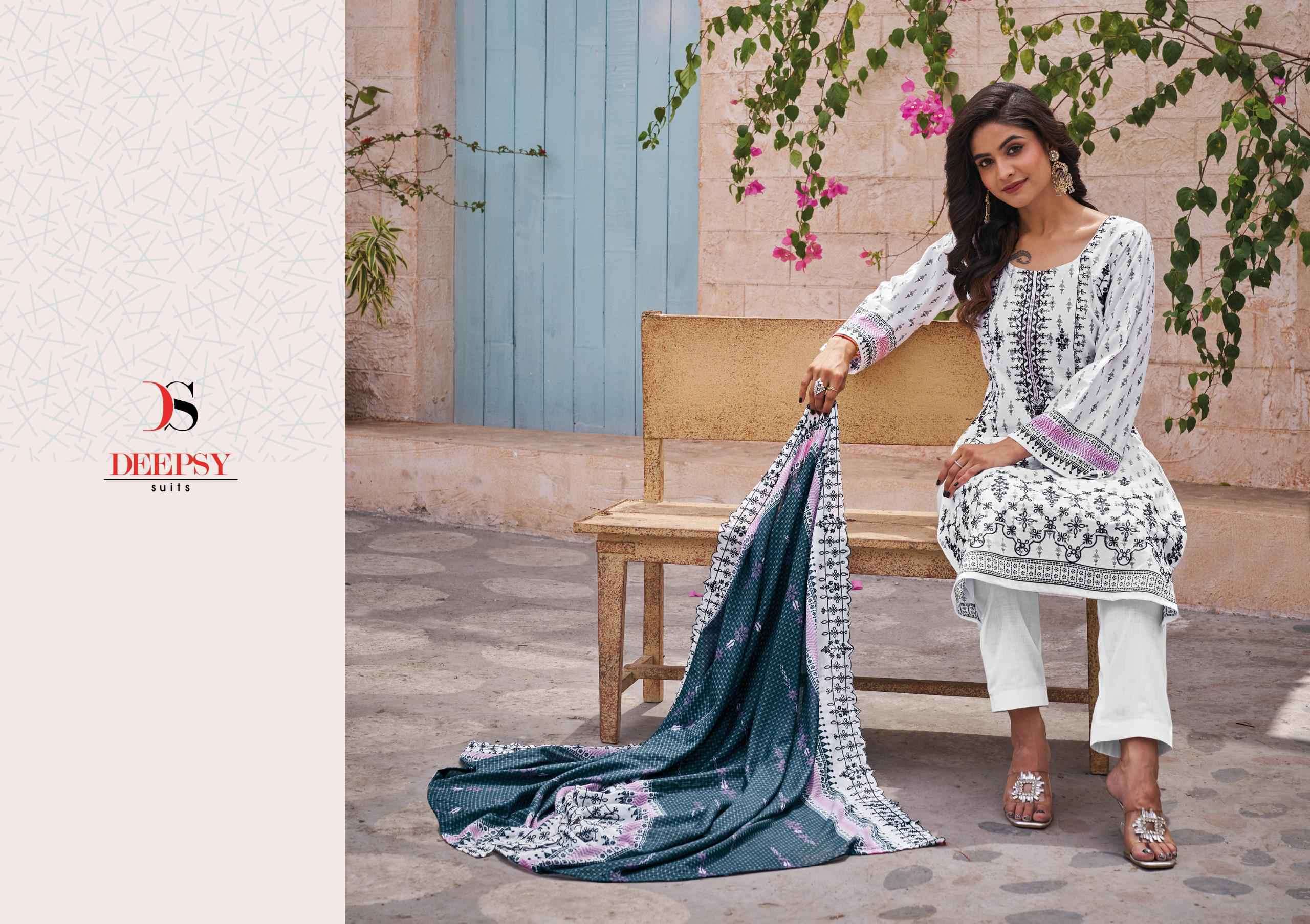 Deepsy Bin Saeed Lawn Collection Vol 8 COTTON WITH PRINTED SUMMER ...
