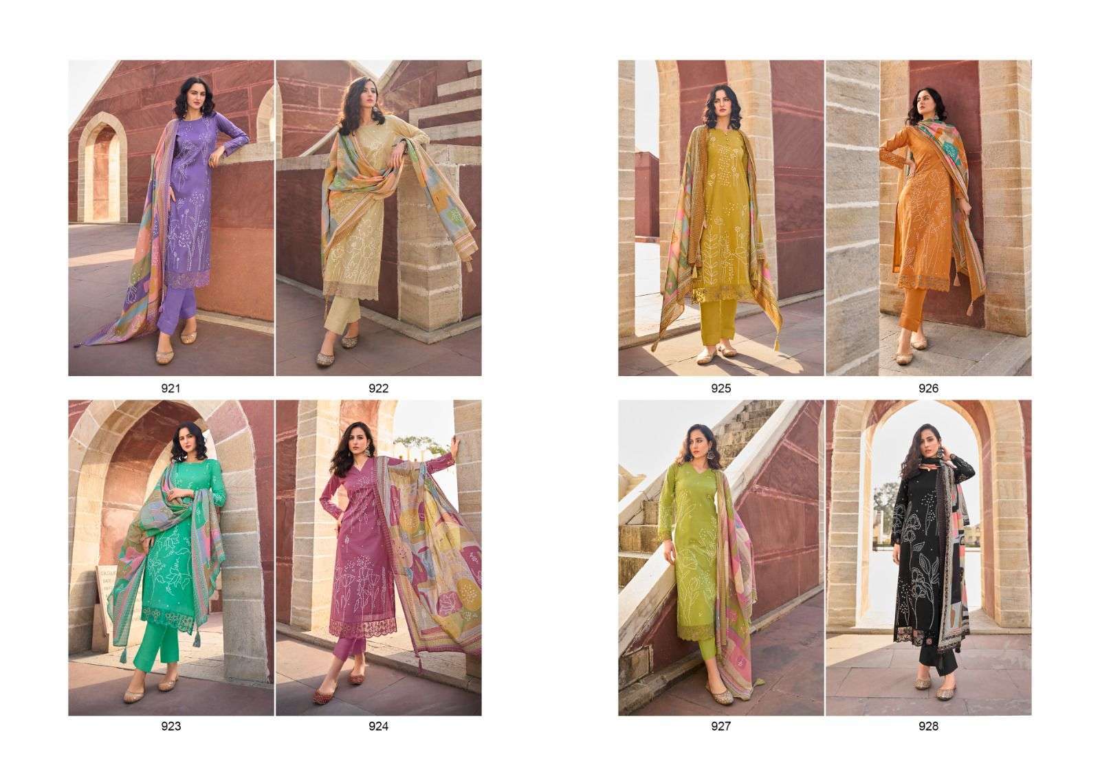 Kilory Prints Kari Lawn cotton with fancy printed unstich suits ...