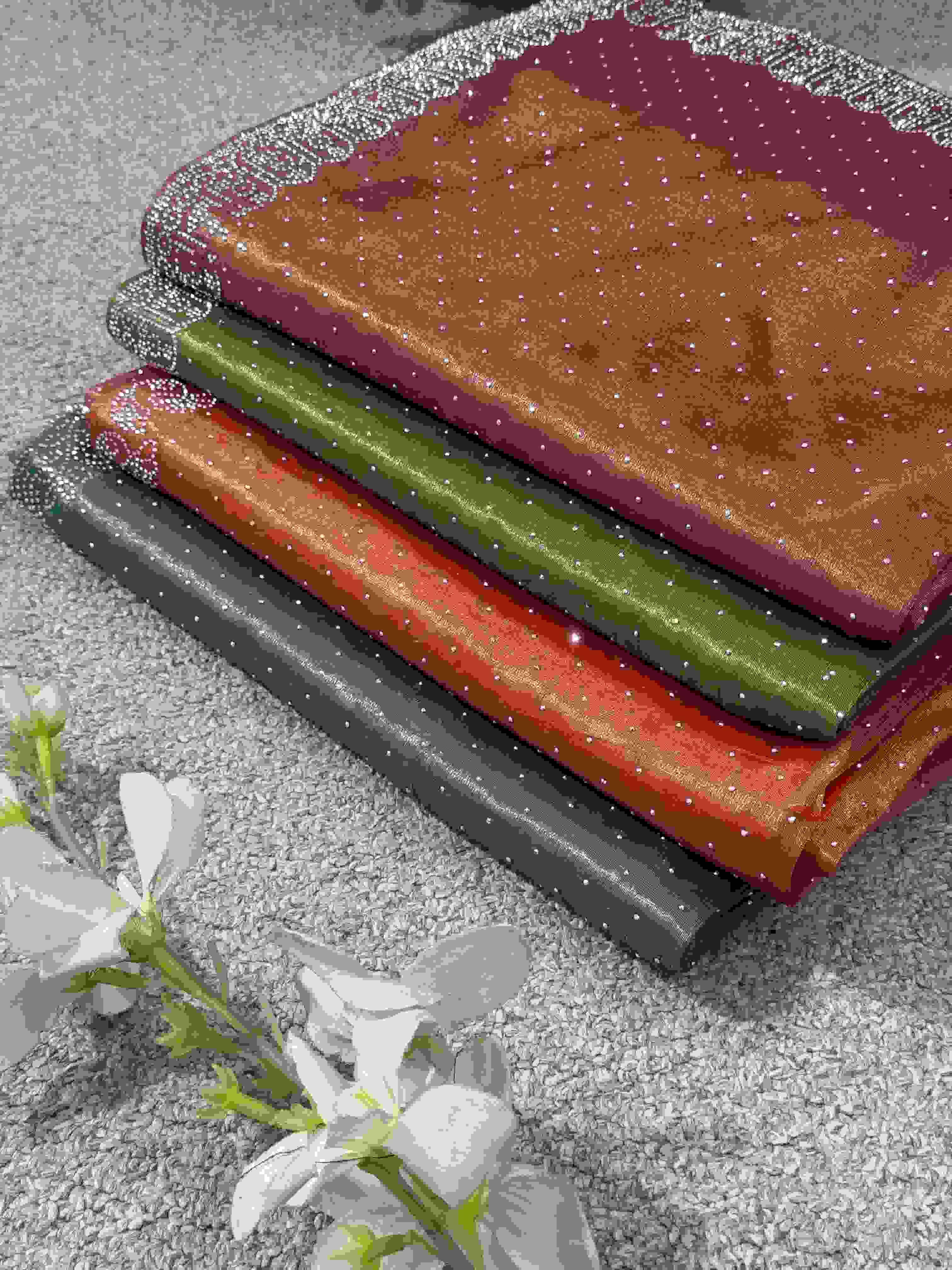 NET WITH SWAROVSKI DIAMOND WORK DESIGNER PARTY WEAR SAREE COLLECTION AT ...