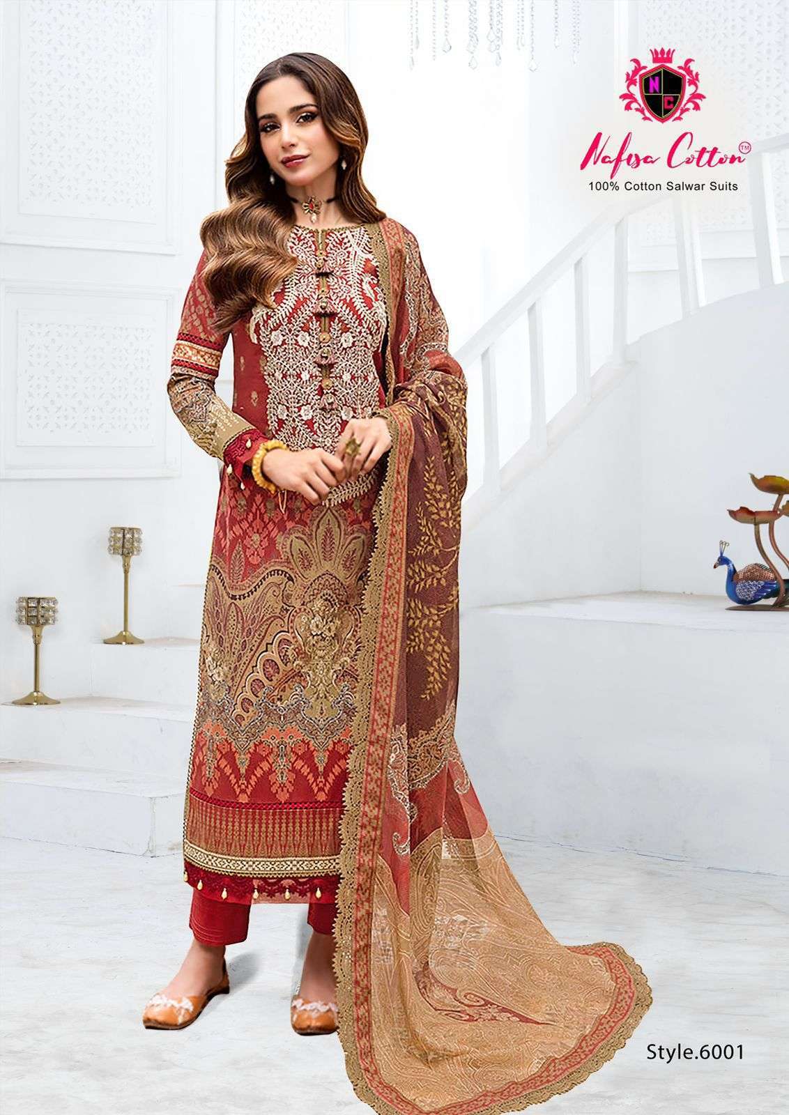 Nafisa Cotton Safina Vol 6 COTTON WITH KARACHI PRINTED PAKISTANI SUMMER ...