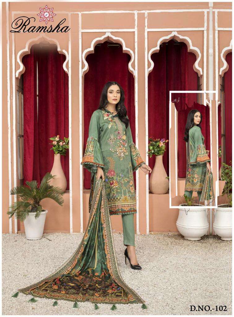 RAMSHA FARSHA COTTON WITH SUMMER WEAR PAKISTANI SUITS COLLECTION AT ...