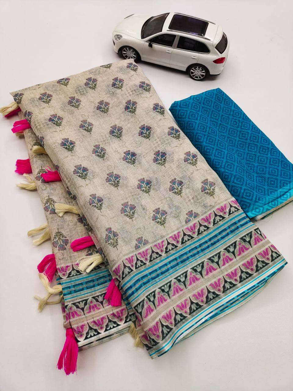 SUMMER SPECIAL LINEN WITH PRINTED REGULAR WEAR SAREE COLLECTION AT BEST ...