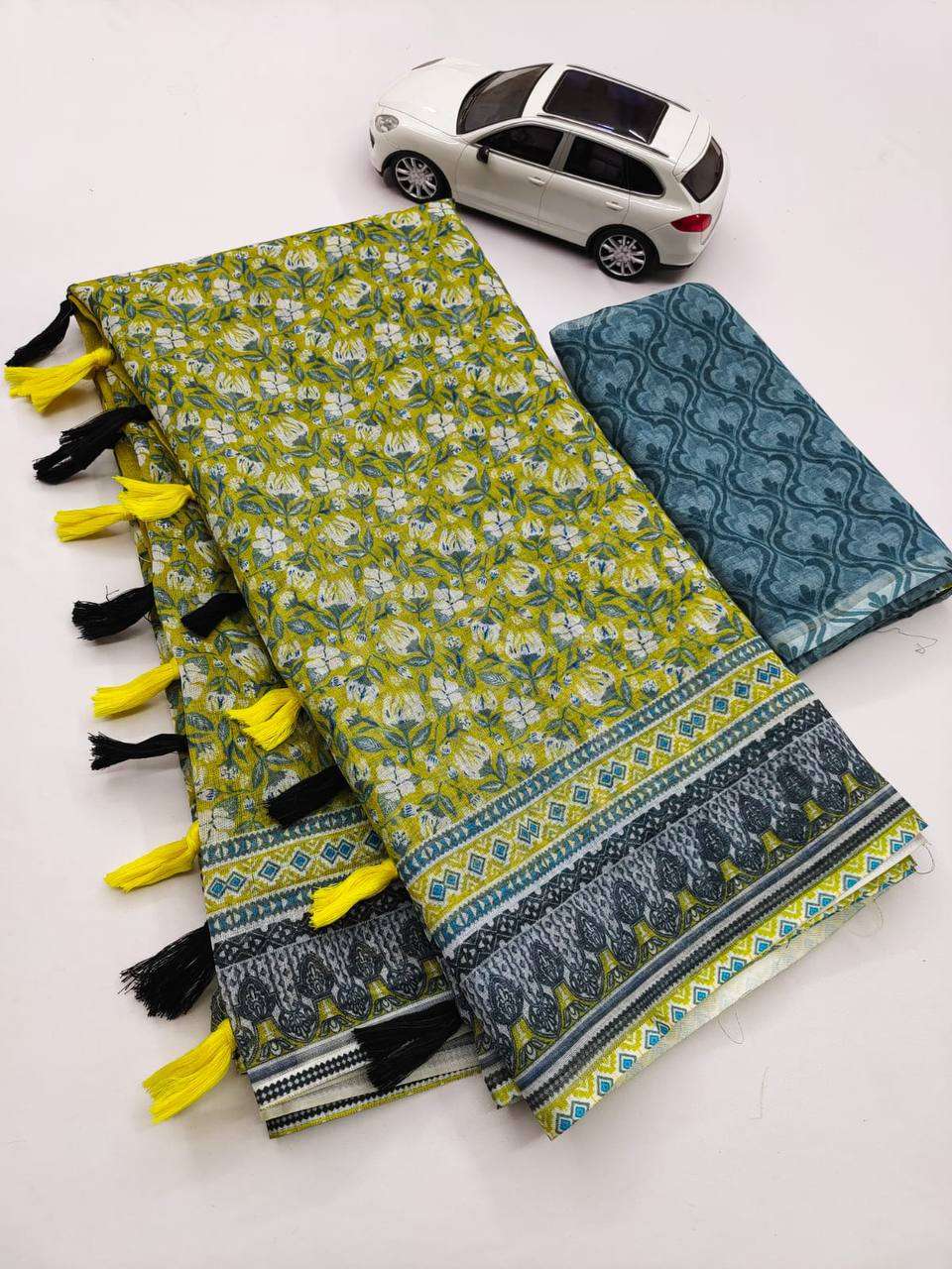 SUMMER SPECIAL LINEN WITH PRINTED REGULAR WEAR SAREE COLLECTION AT BEST ...