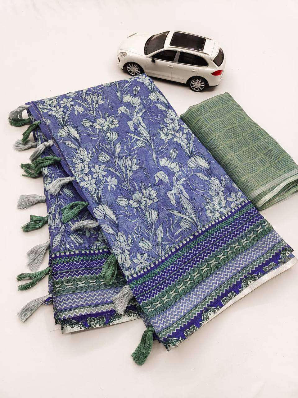 SUMMER SPECIAL LINEN WITH PRINTED REGULAR WEAR SAREE COLLECTION AT BEST ...