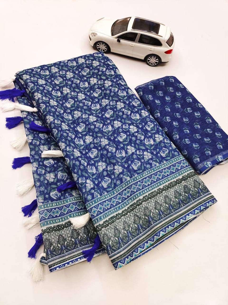 SUMMER SPECIAL LINEN WITH PRINTED REGULAR WEAR SAREE COLLECTION AT BEST ...