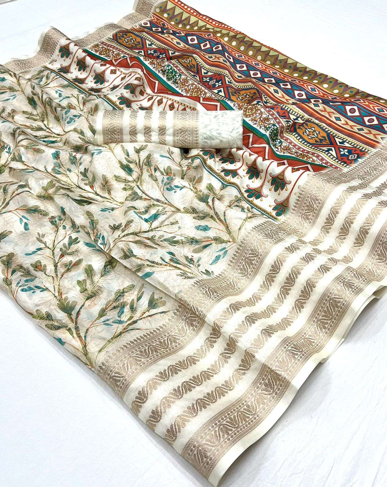 lt fabrics kashvi creation kariva Dola silk with fancy printed saree ...