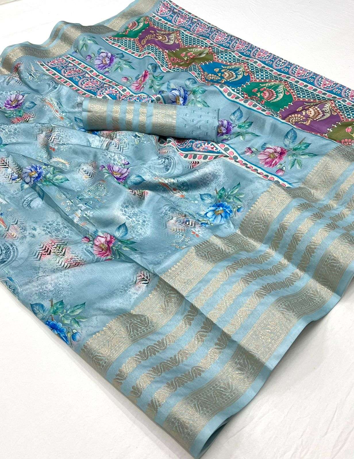 lt fabrics kashvi creation kariva Dola silk with fancy printed saree ...