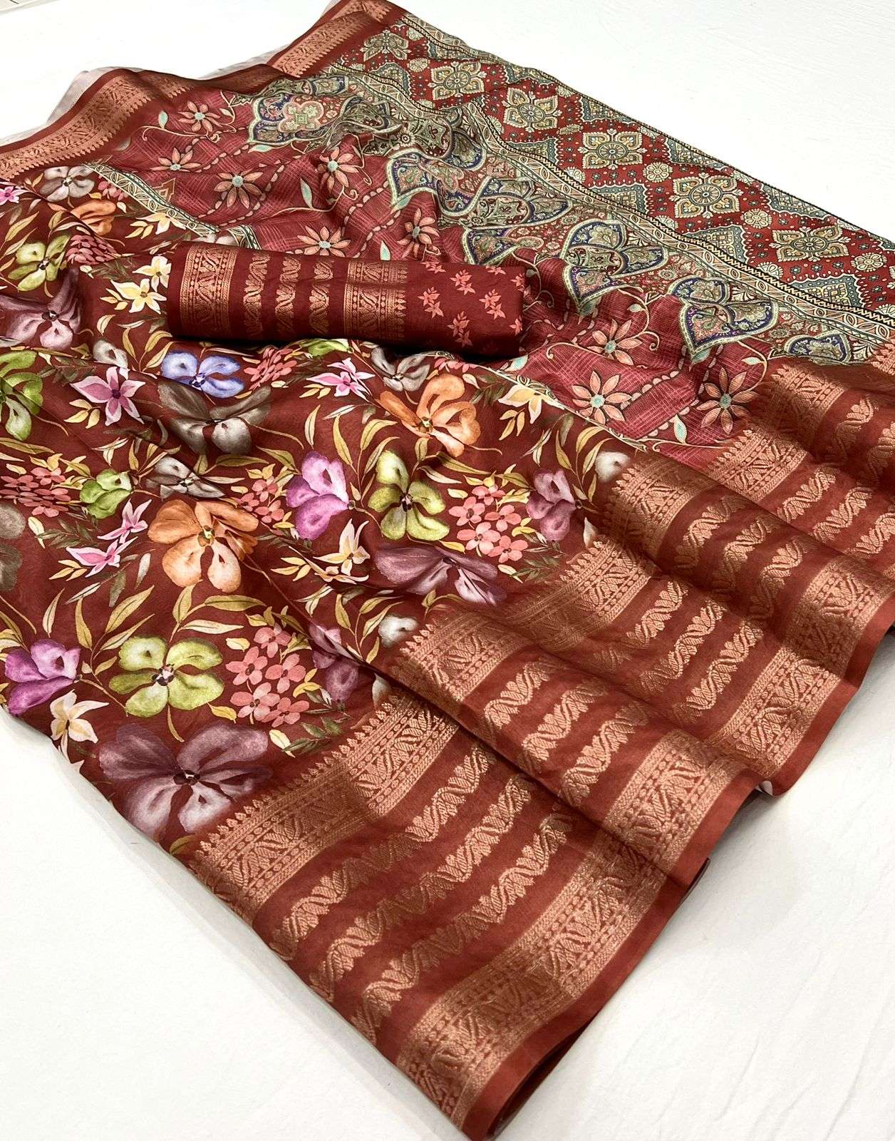 lt fabrics kashvi creation kariva Dola silk with fancy printed saree ...