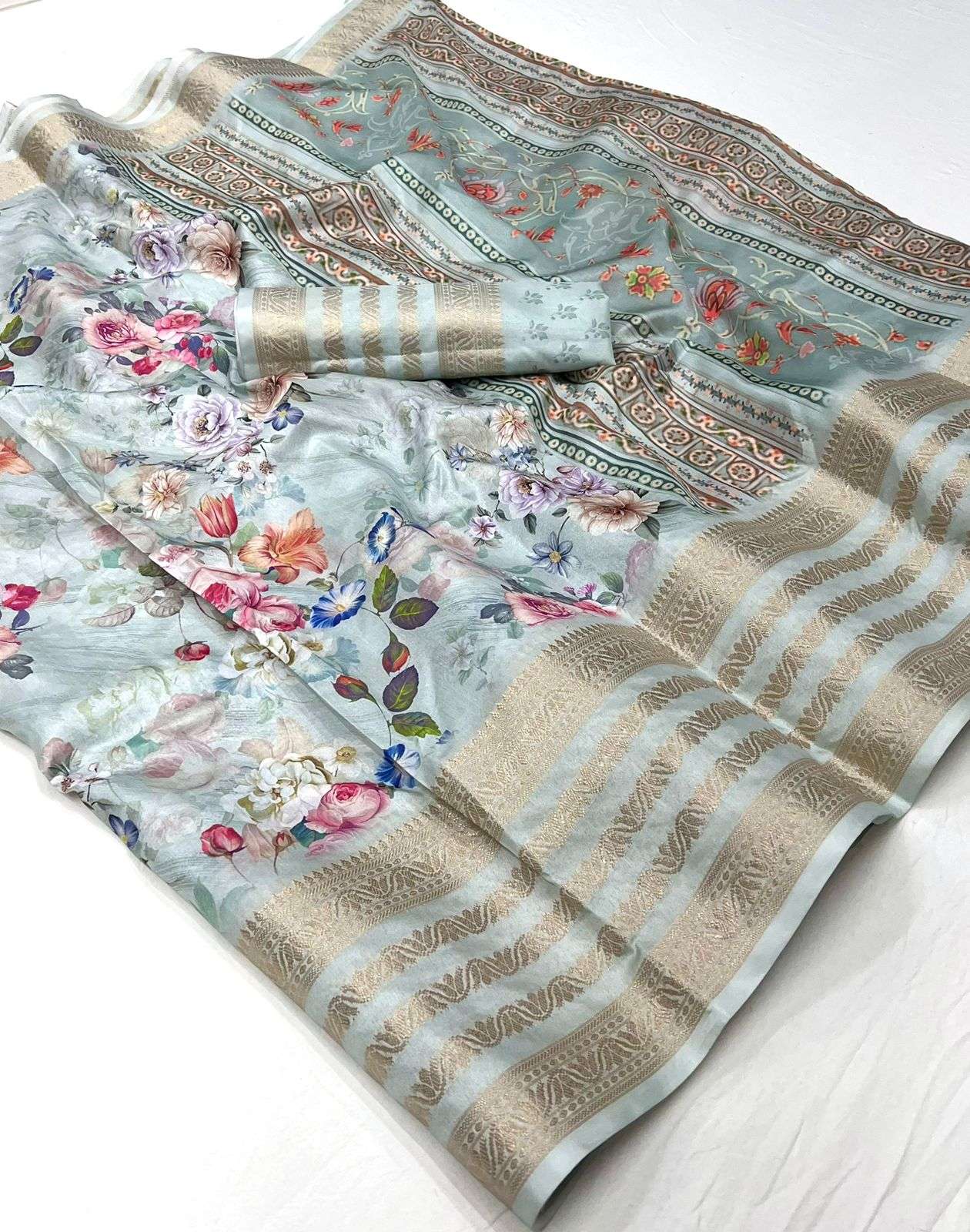 lt fabrics kashvi creation kariva Dola silk with fancy printed saree ...