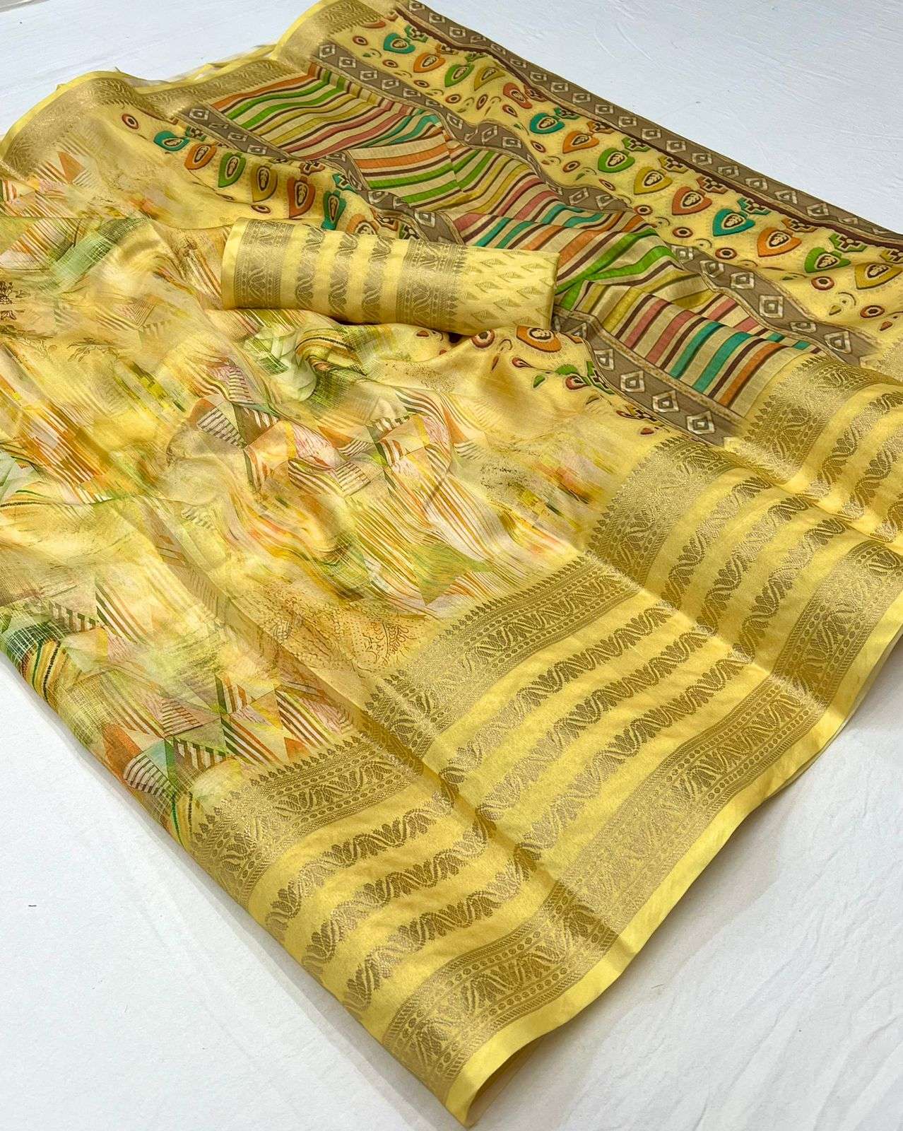 lt fabrics kashvi creation kariva Dola silk with fancy printed saree ...