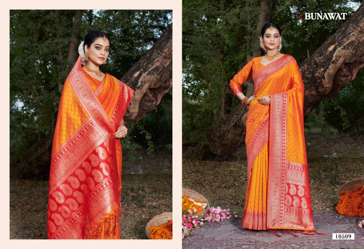 BUNAWAT URVASHI SILK BANARASI DESIGN TRADITIONAL LOOK SAREE COLLECTION ...