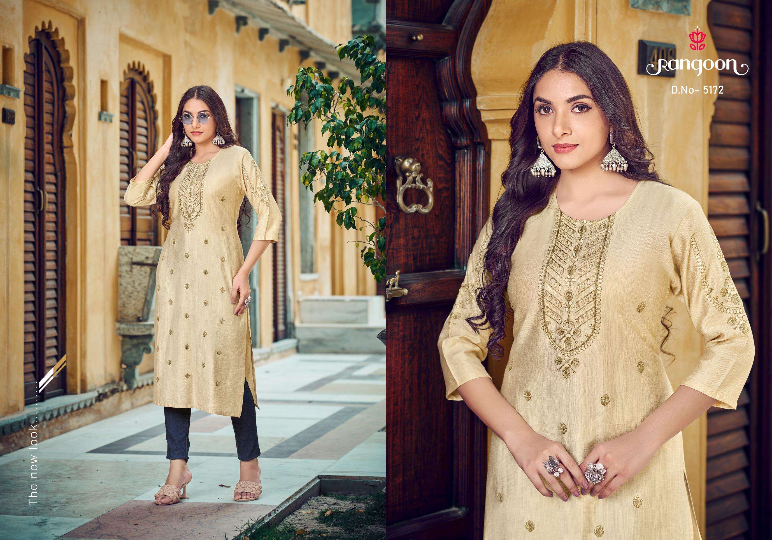 KESSI FABRICS RANGOON VISCOSE SILK WITH READYMADE KURTI COLLECTION AT ...