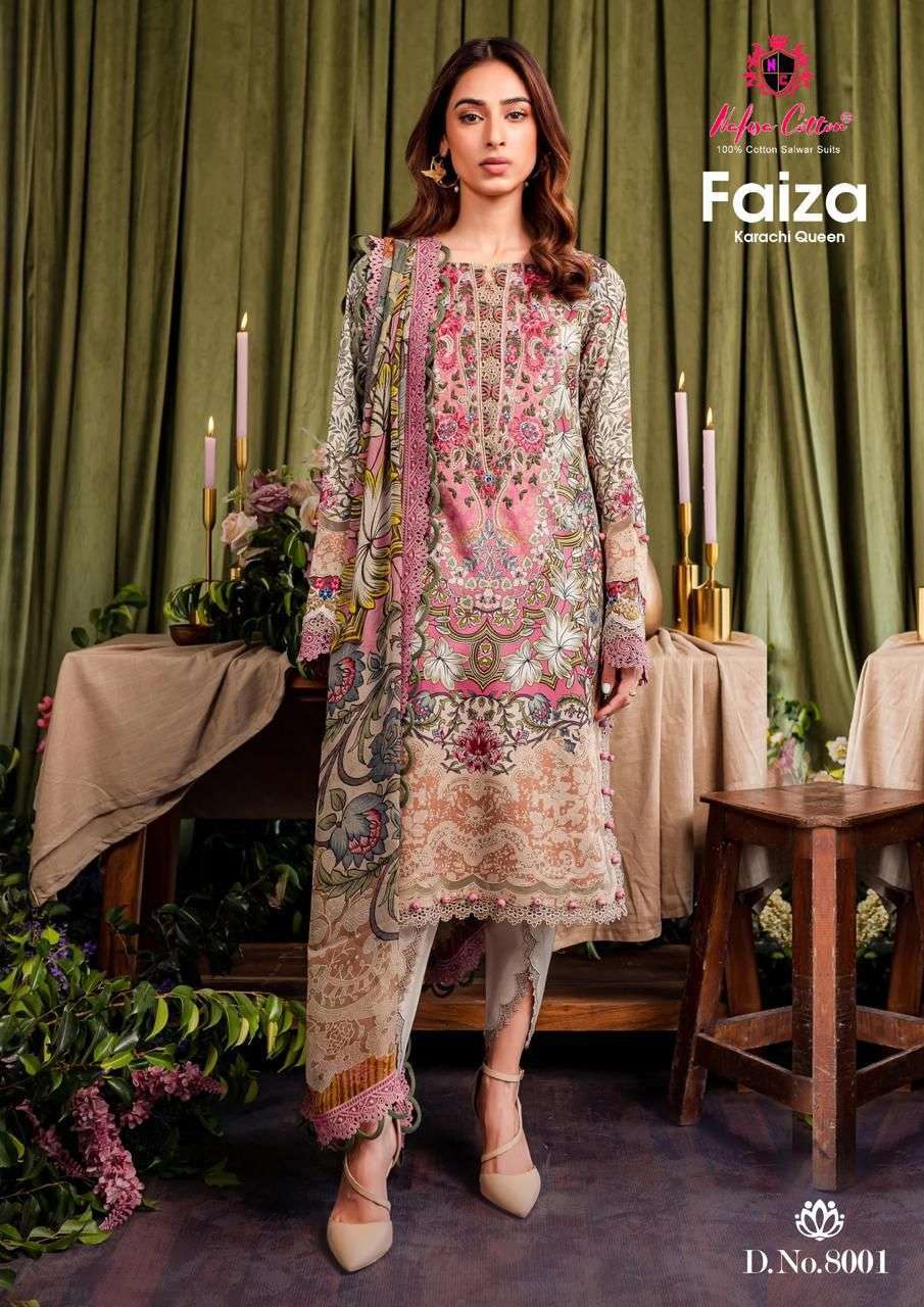 Nafisa Cotton Faiza Karachi Queen Vol 8 cotton with printed pakistani ...