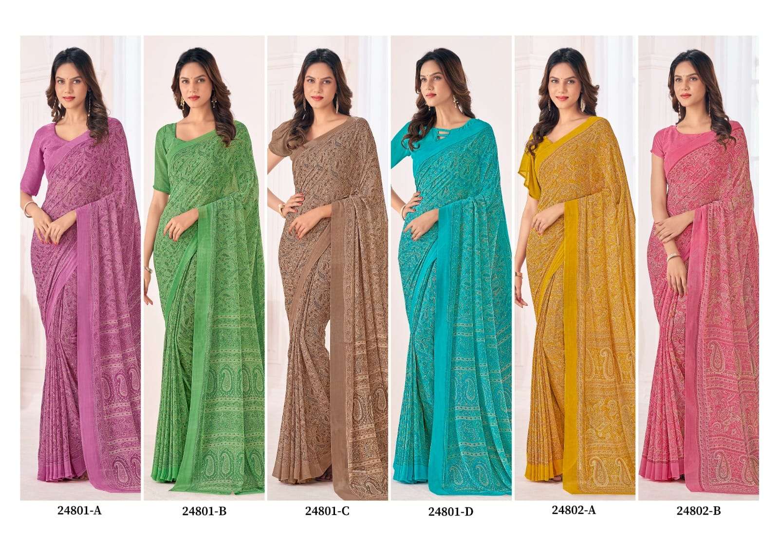 RUCHI RAGAA GEORGETTE VOL 6 GEORGETTE WITH SOFT FABRICS REGULAR WEAR ...