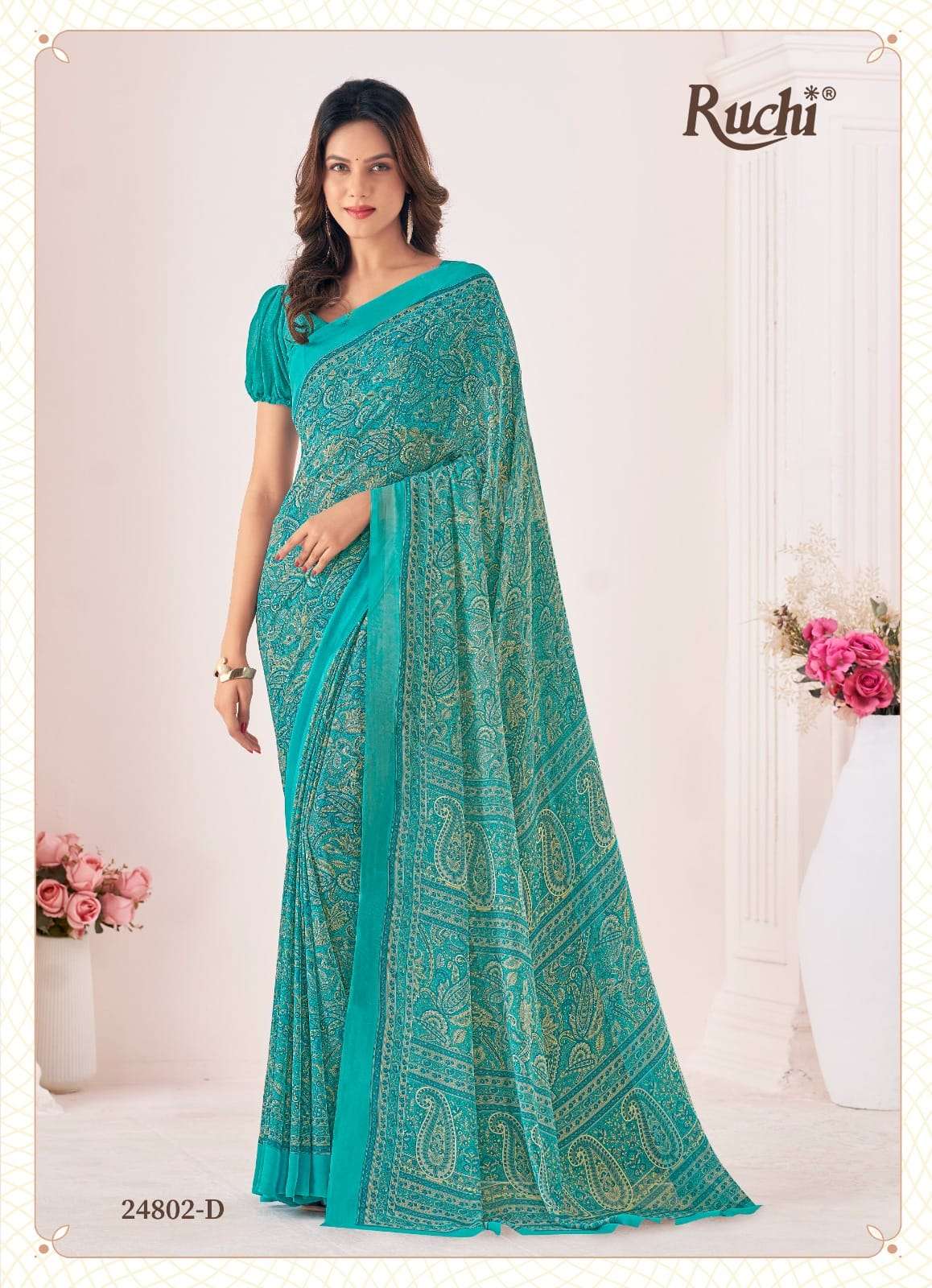 RUCHI RAGAA GEORGETTE VOL 6 GEORGETTE WITH SOFT FABRICS REGULAR WEAR ...