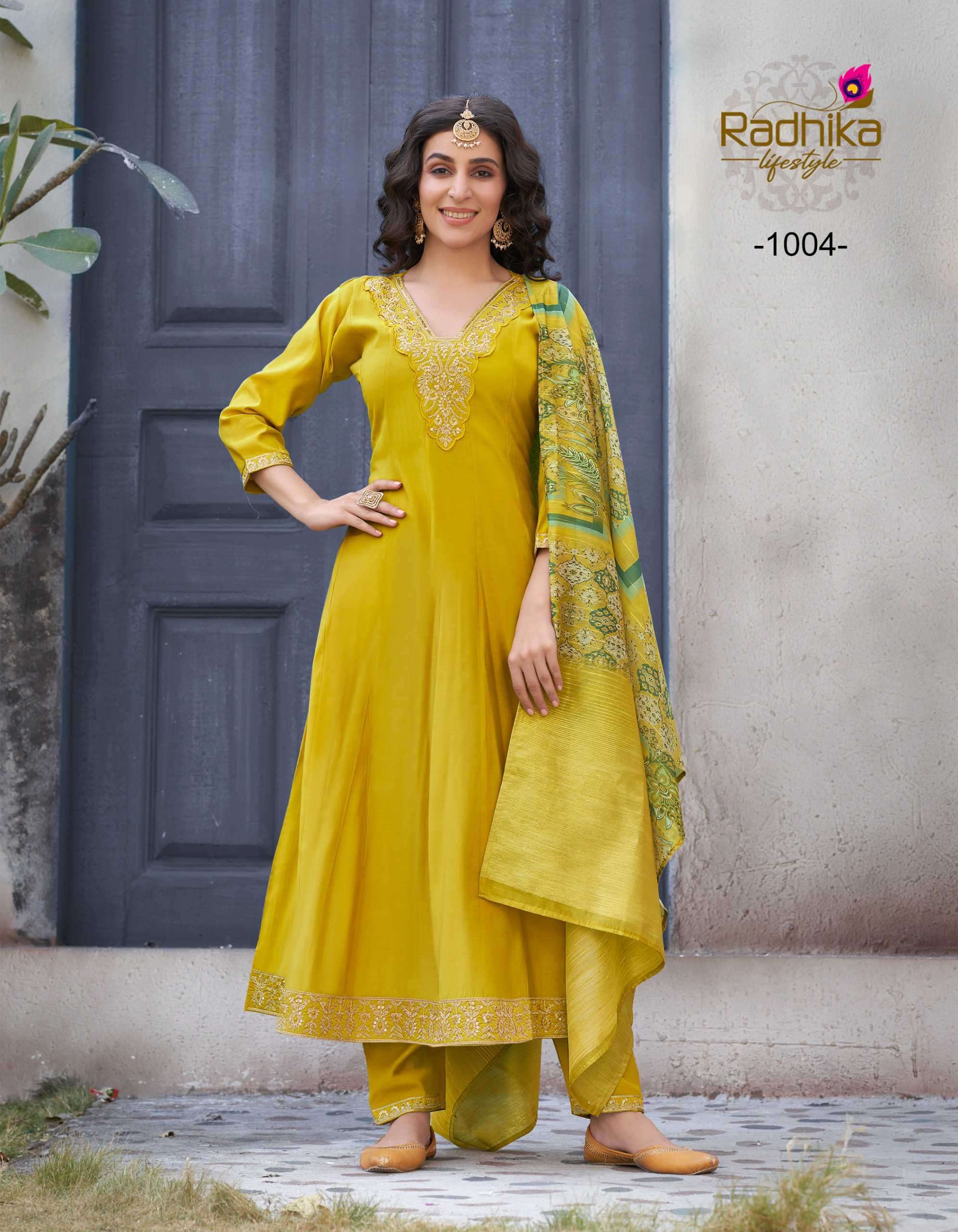 Radhika Lifestyle Gulmohar Vol 1 ROMAN SILK WITH DESIGNER ANARKALI ...
