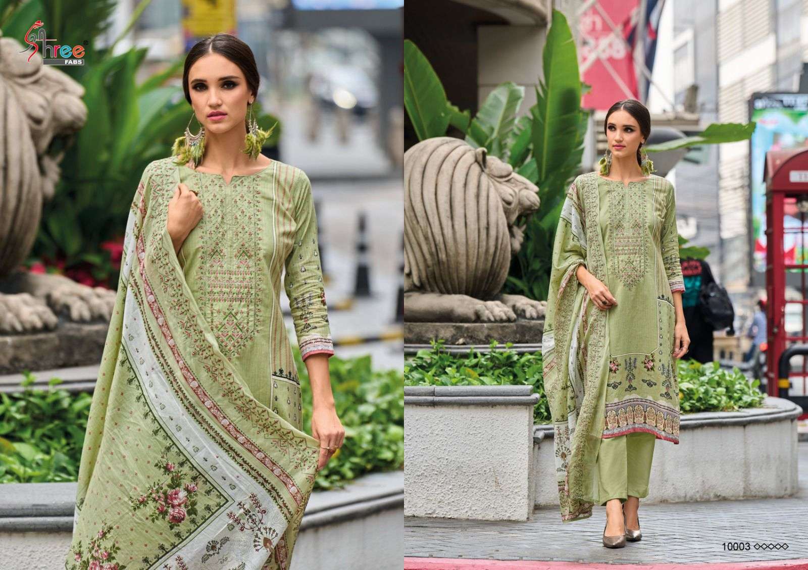 SHREE FABS BIN SAEED LAWN COLLECTION VOL 10 LAWN COTTON WITH PRINTED ...