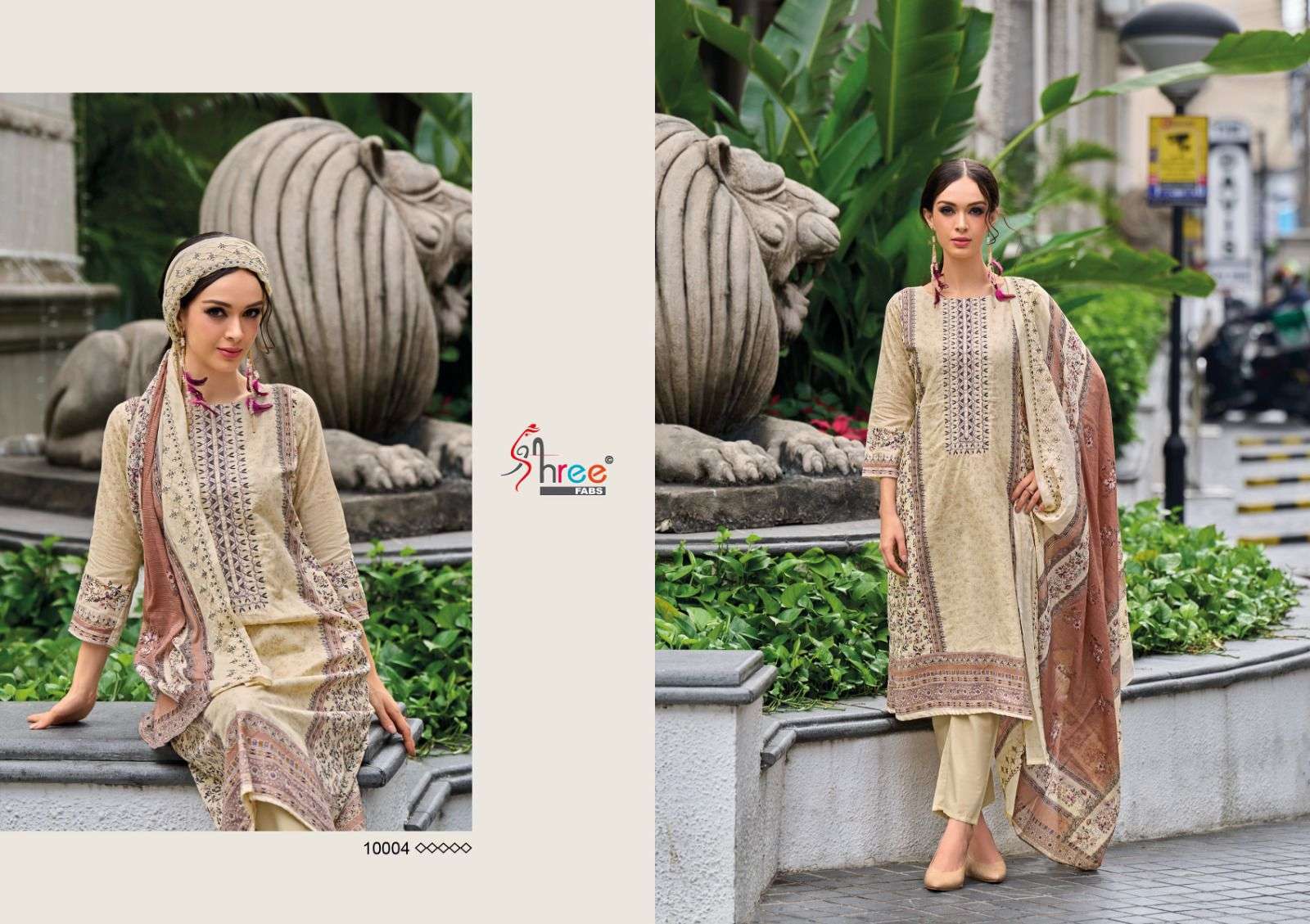 SHREE FABS BIN SAEED LAWN COLLECTION VOL 10 LAWN COTTON WITH PRINTED ...